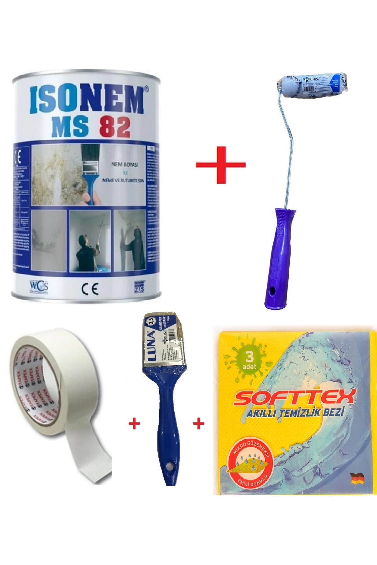 Isonem Ms 82 Nem Ve Rutubet Boyası Epoksi Rulo 10 Cm Fırça Maskeleme ...