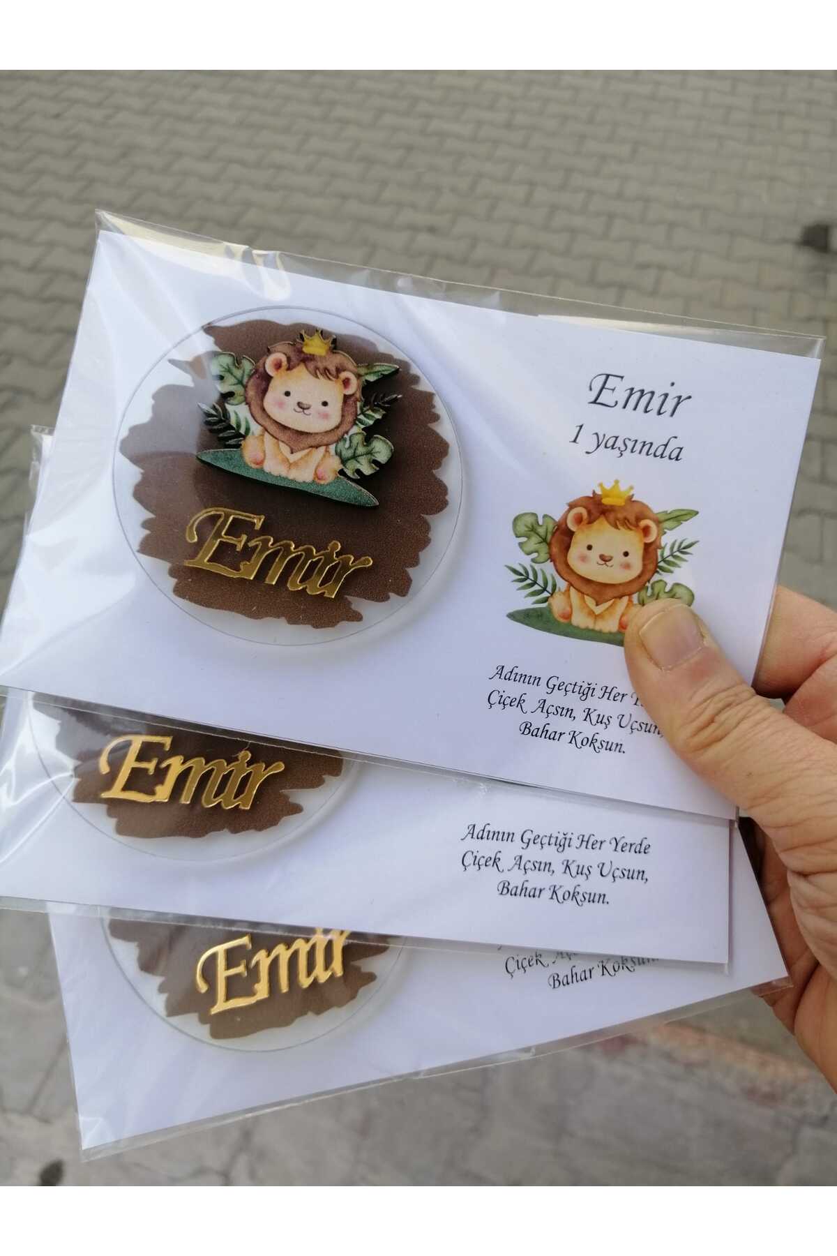 Hera Baskı ve Kesim Atölyesi Aslan Figürlü Şeffaf Pleksi Magnet (10ad ...