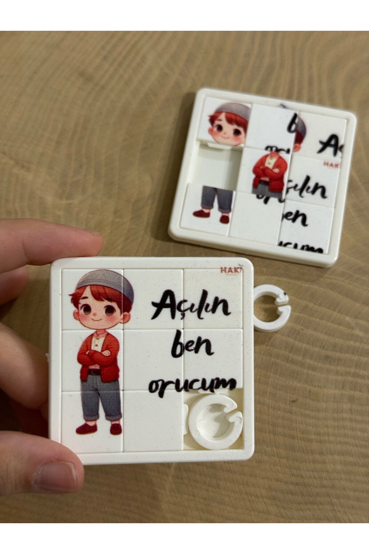 haki dükkan Bayram Temalı Erkek Nostalji Kaydırmalı Yapboz 5x5 Cm ...