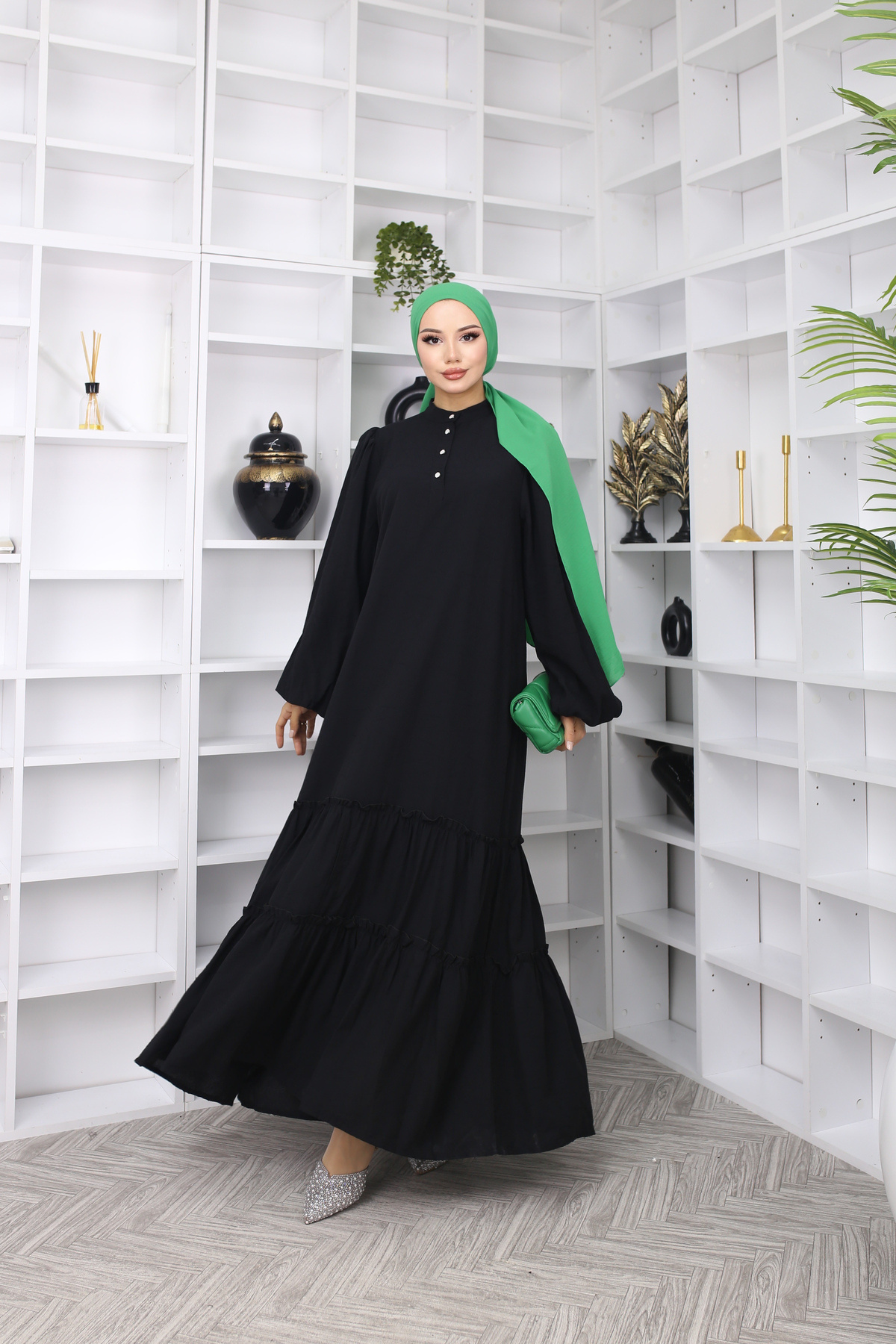 FAYLİN STORE Jakar Desenli Keten Elbise - Fiyatı, Yorumları