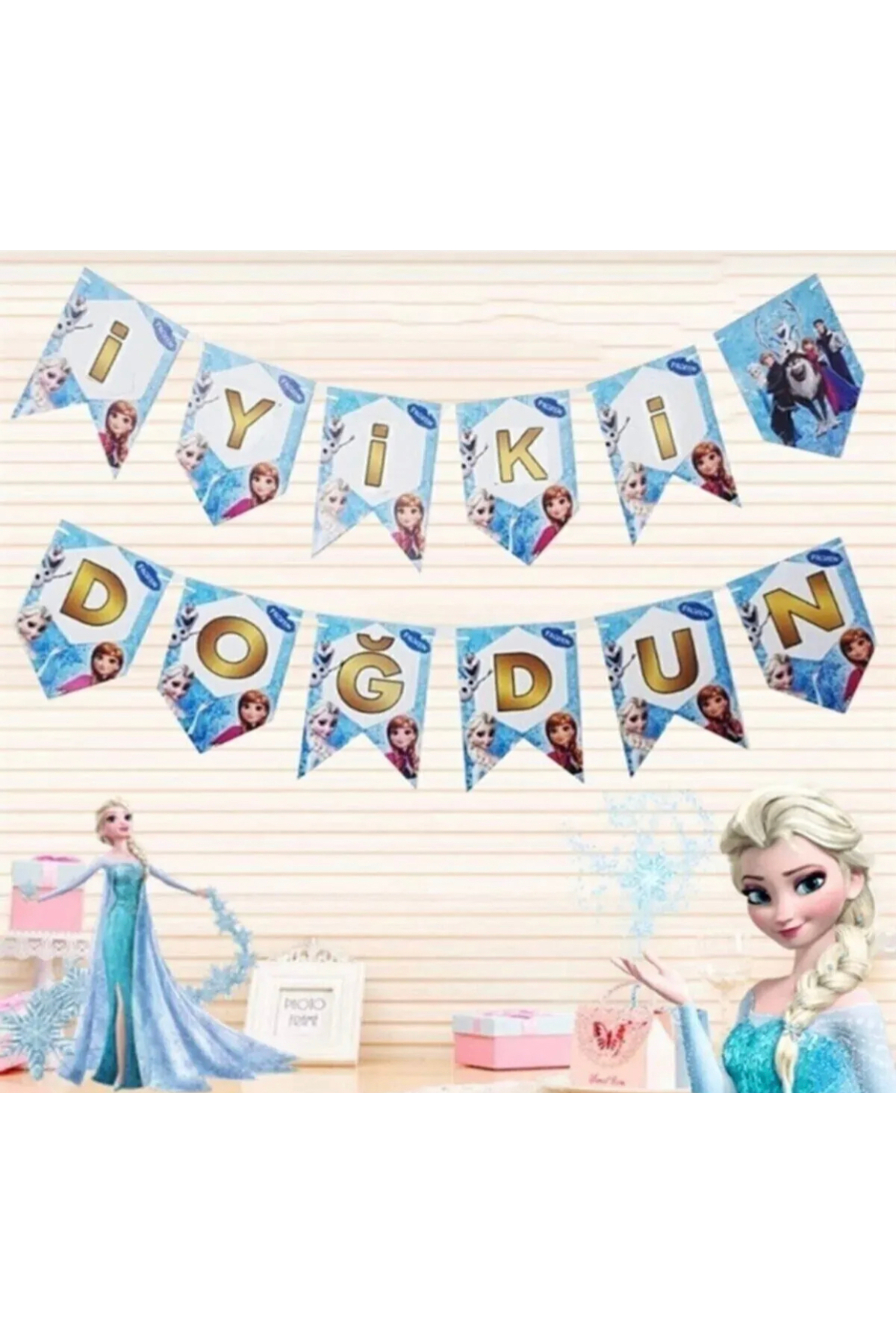 Ahsen süs evi Elsa Frozan Doğum günü iyi ki doğdun Banner - Fiyatı ...