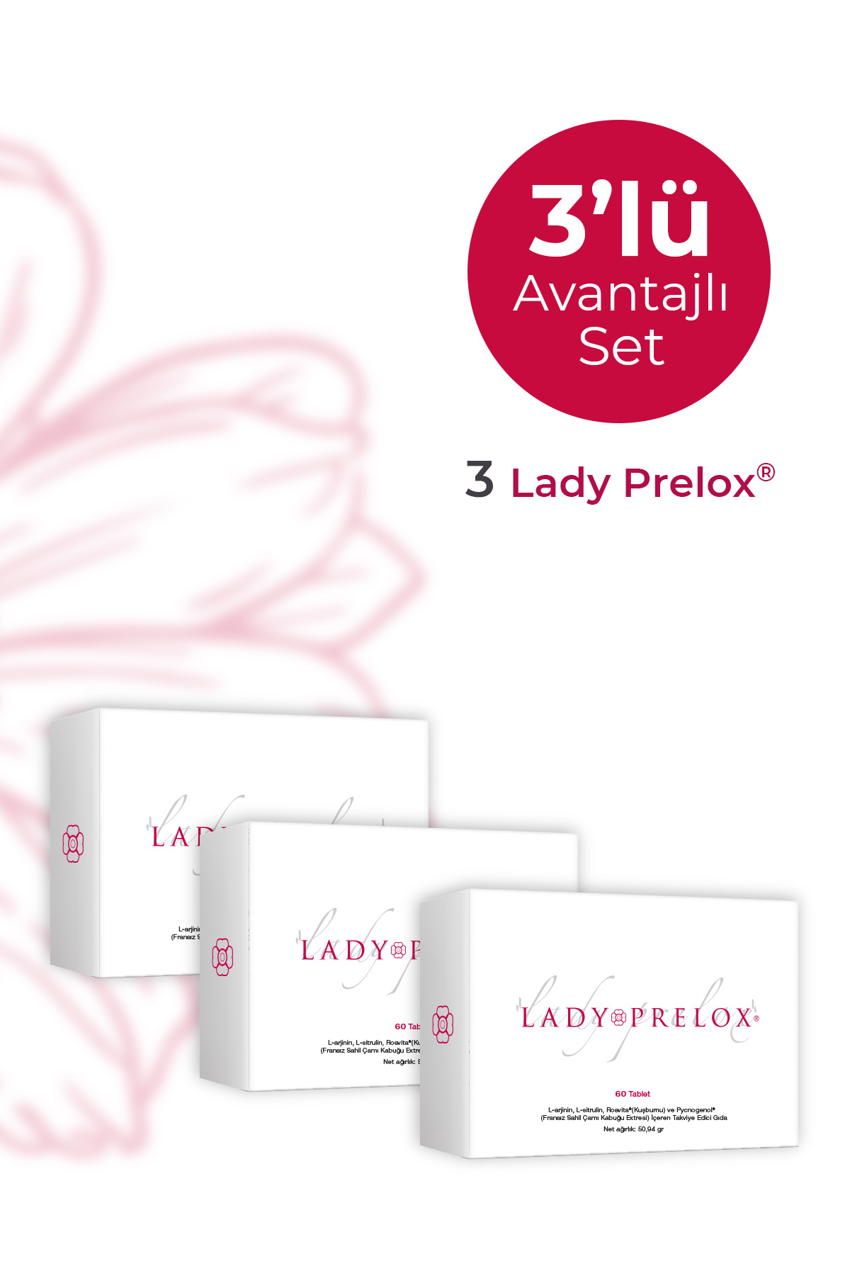 Lady Prelox ® 60 Tablet, Kadın Sağlığına Doğal Destek (LİBİDO, UYARILMA ...