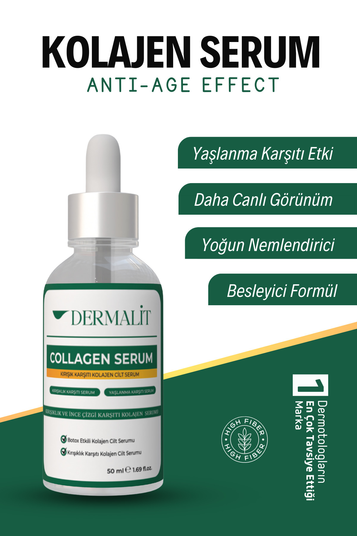 DERMALİT Kırışıklık Karşıtı, Dolgunlastirici, Botox Etkili, Aydınlatıcı ...