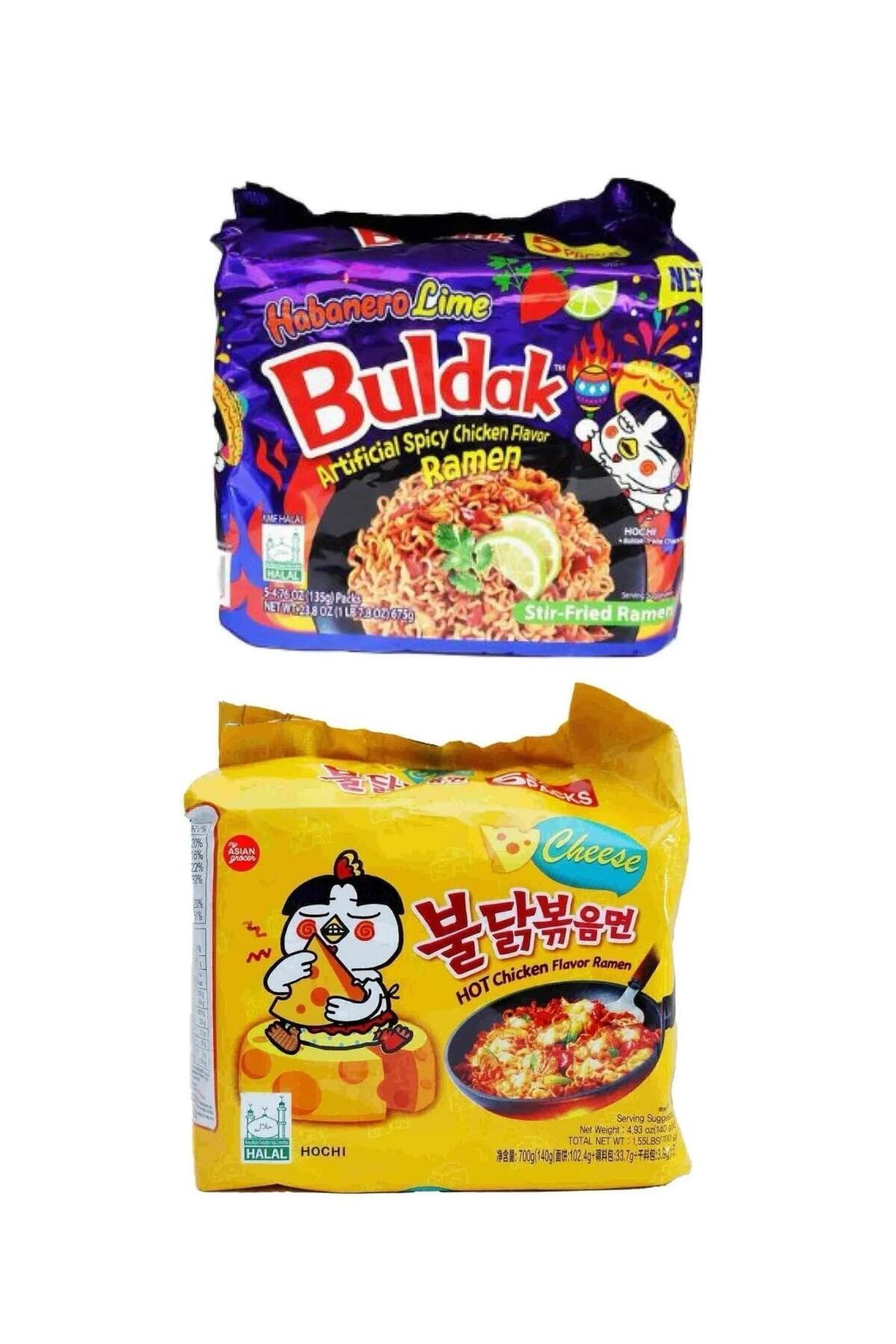 buldak 4*adet Habanero Lıme &3*adet Cheese Hot Chicken Flavor Ramen ...