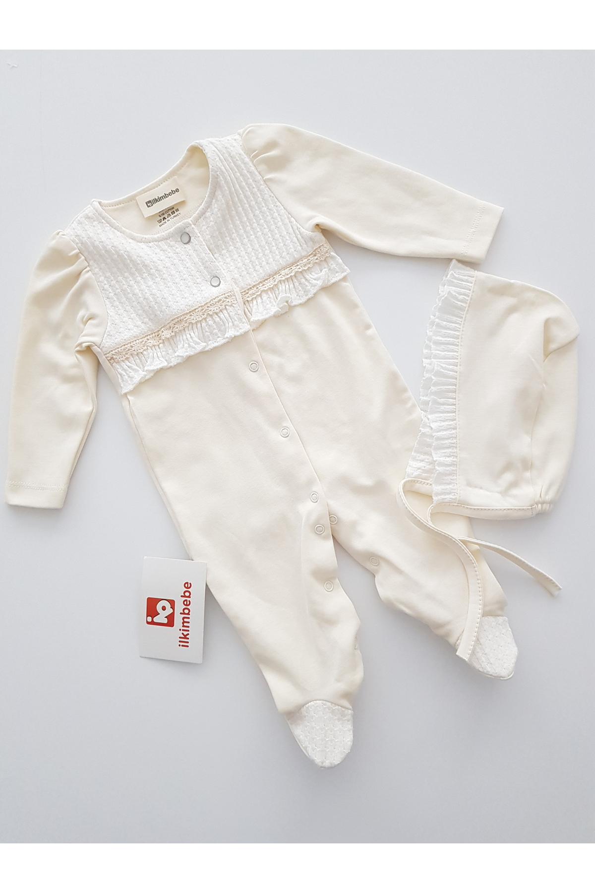 ilkimbebe Şapkalı Robalı Bebek Tulumu , %100 pamuklu - Fiyatı, Yorumları