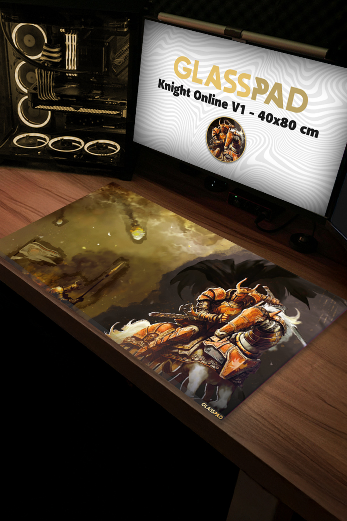 GlassPad Cam Mouse Pad - Knight Online V1 - Premium Temperli Cam ...