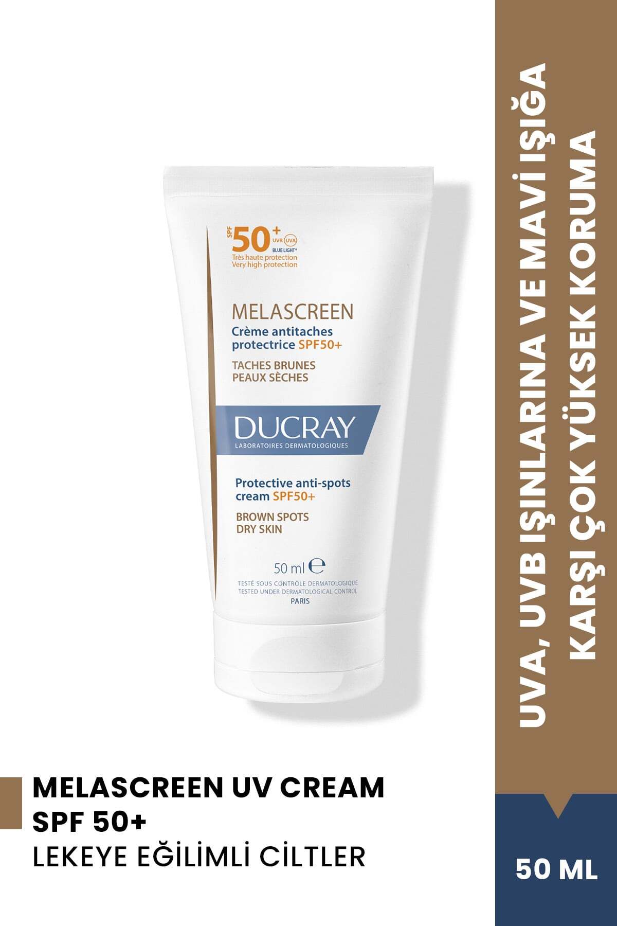 Ducray Melascreen Cream SPF50+ Kuru ve Lekeye Eğilimli Ciltler İçin ...