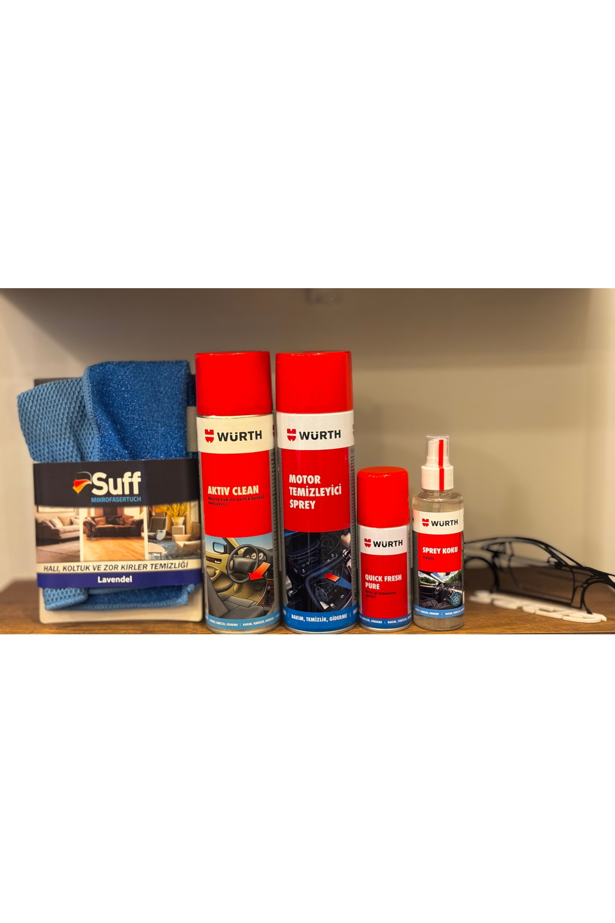 Würth Aktiv Clean-Motor Temizleme Spreyi- -Quick Fresh- MikroFasertuch ...