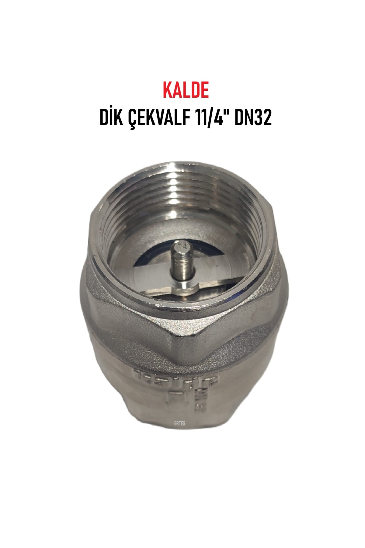 KALDE (2'li Paket) 11/4" Dn32 Sarı/Krom Dik Çekvalf - Vertical Check ...