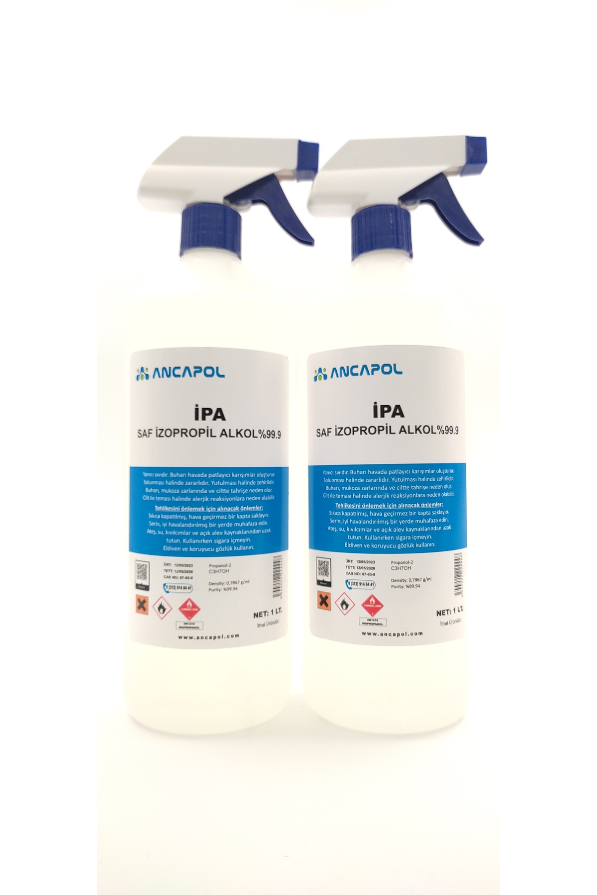 Ancapol 2 Litre Sprey Başlıklı İzo Propil Alkol - IPA - %99.9 SAF ...