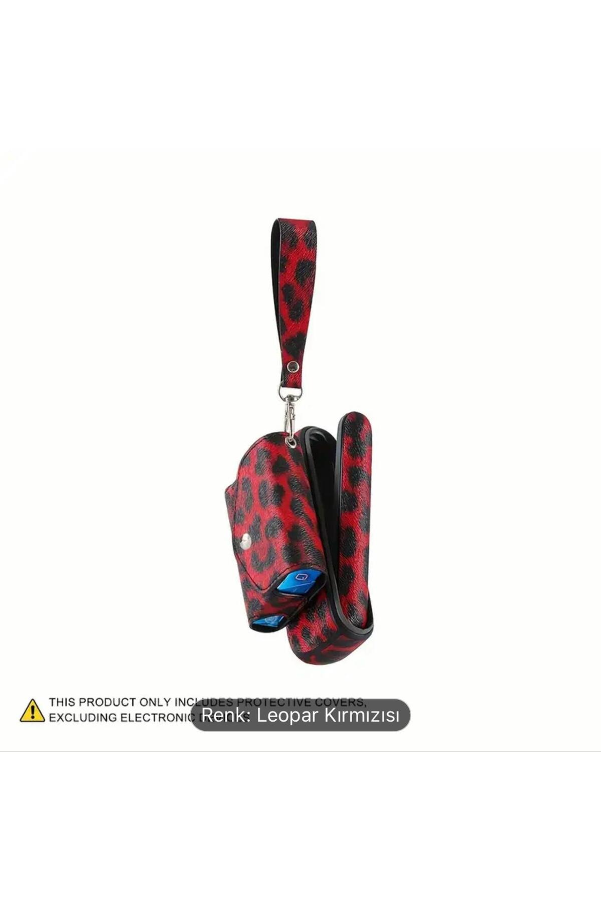 blackmount IQOS iLUMA Leopar kırmızısı renk kılıf kapak terea çanta ...