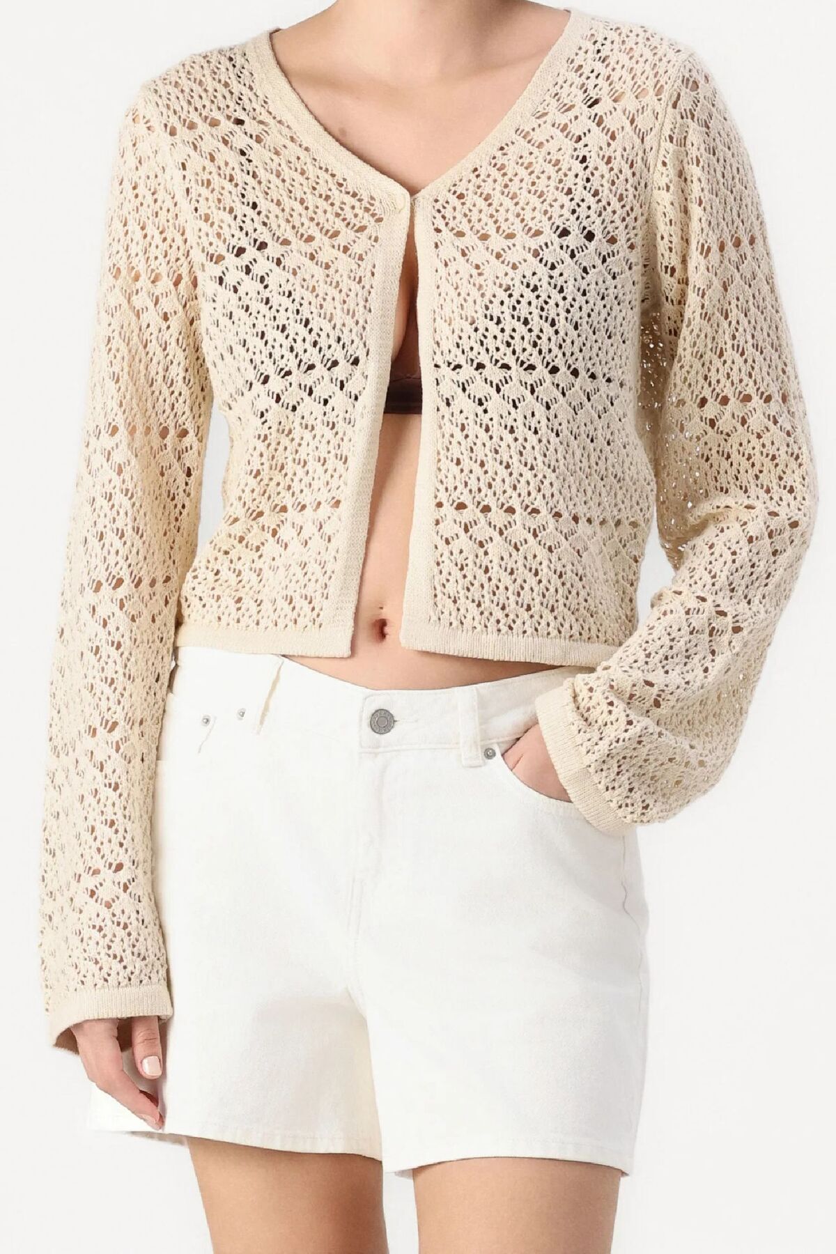 HLT JEANS Beyaz Kadın Lily Likralı Mom Fit Yüksek Bel Esnek 90's Denim ...