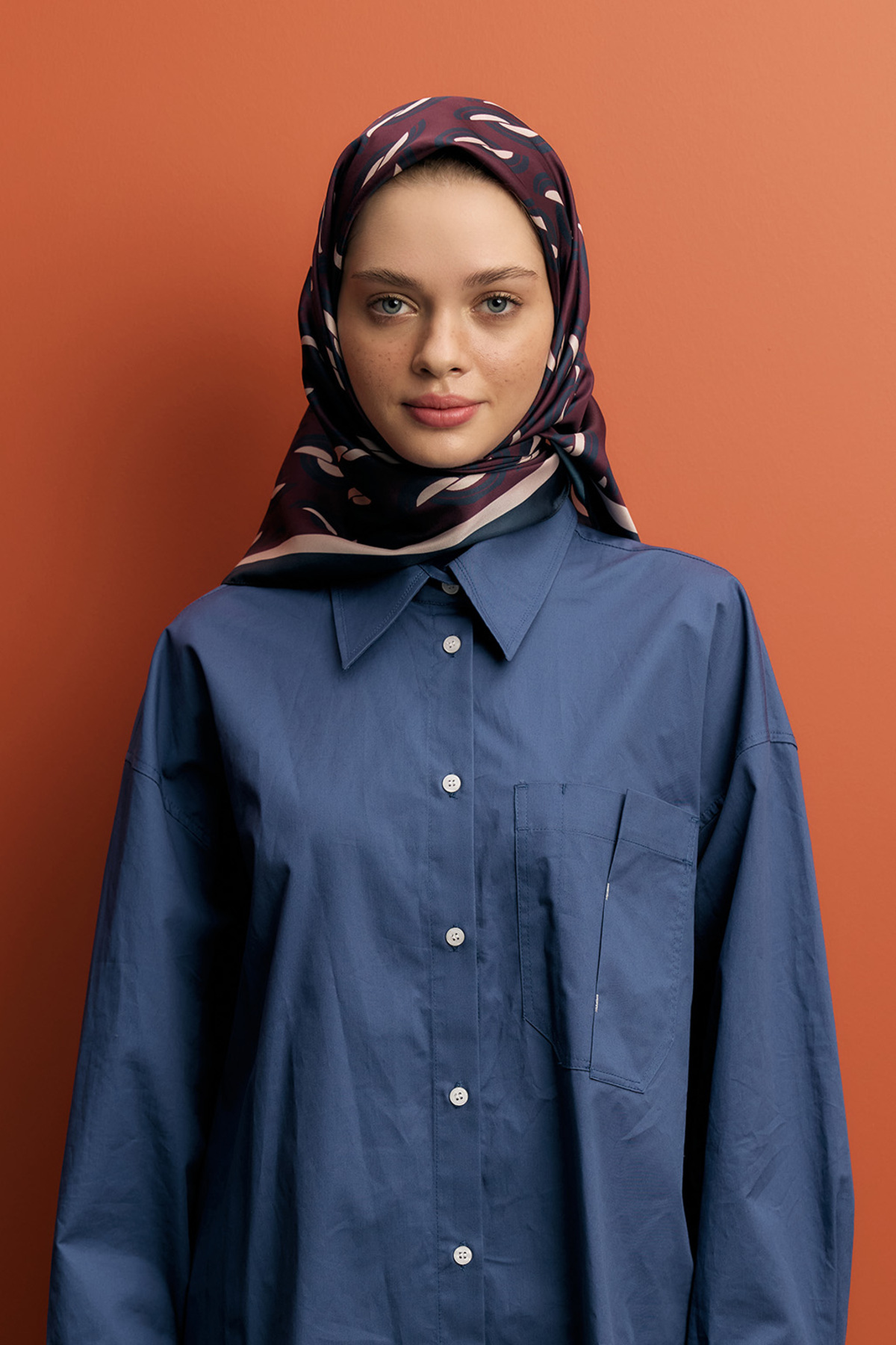 Qef Twill İpek Eşarp Aura Bordo - Fiyatı, Yorumları