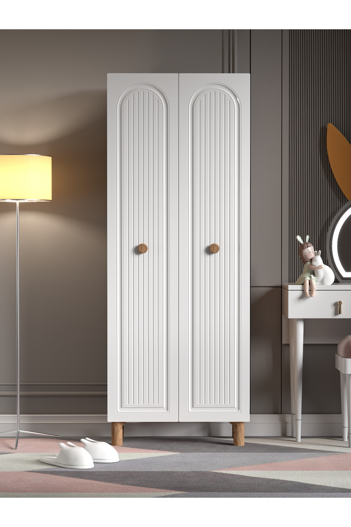 Platinreyon BOHEM 2 KAPAKLI GARDIROP MDF KAPAK - Fiyatı, Yorumları