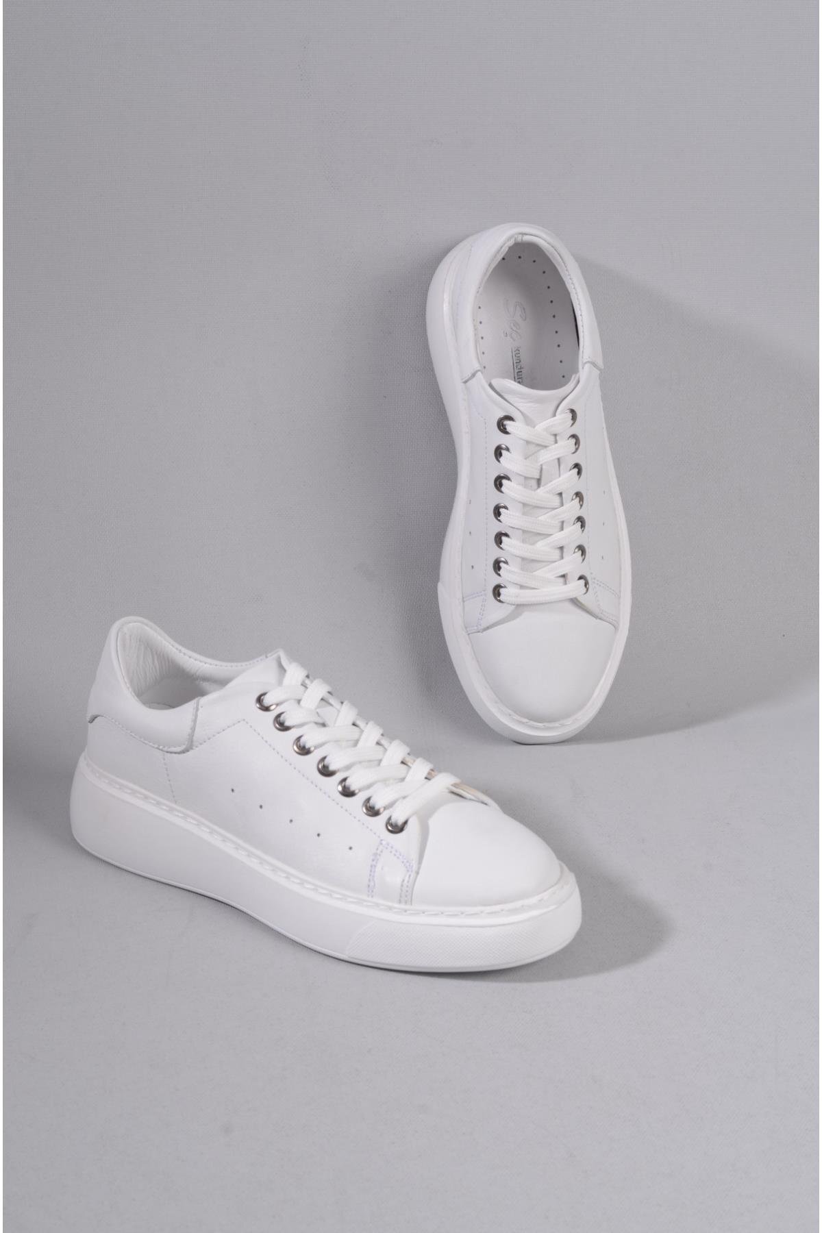 SEÇ KUNDURA Seç 2203 Hakiki Deri Snakers Ayakkabı Beyaz - Fiyatı, Yorumları