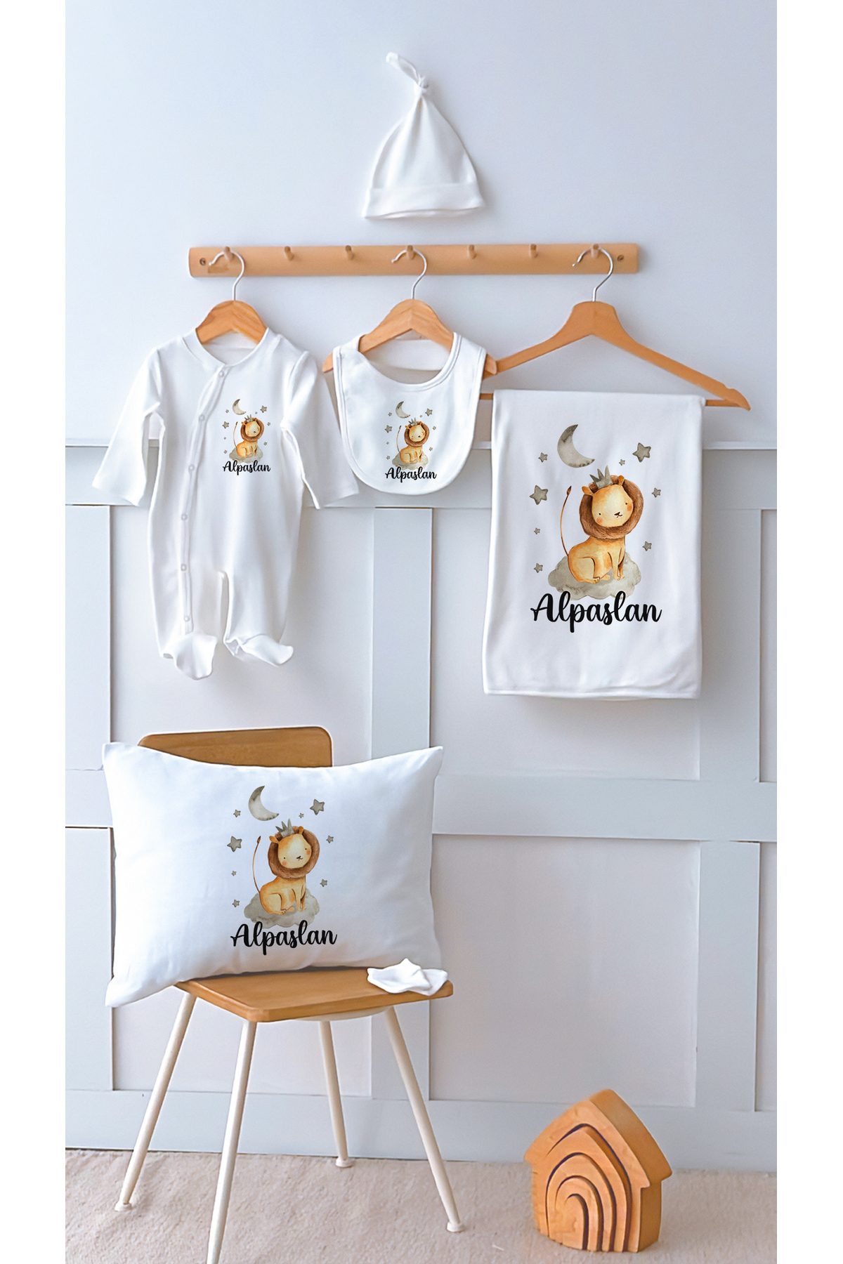 Astral Baby %100 Pamuk Isme Özel Isimli 6lı Hastane Çıkışı Tulum Set ...
