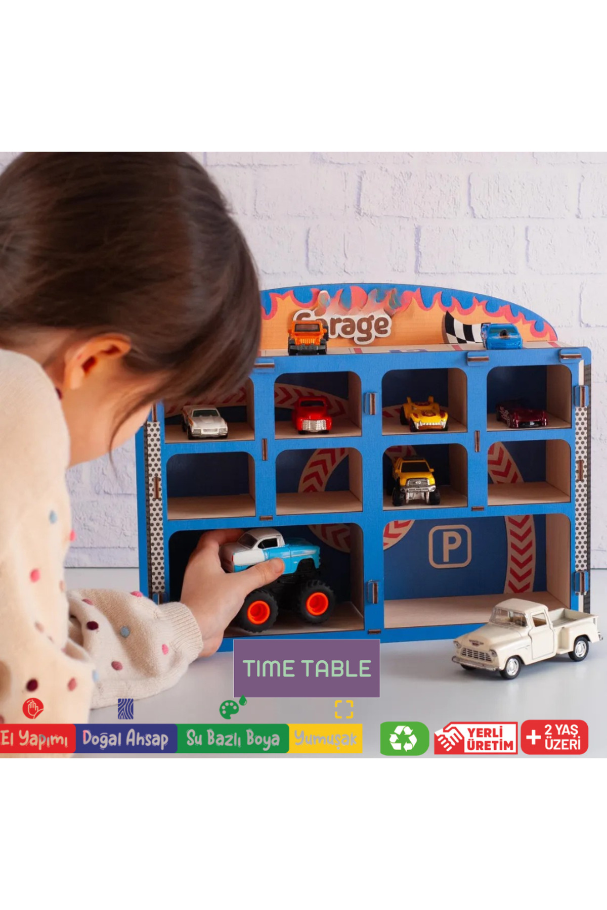 TIME TABLE Ahşap Oyuncak Araba Garajı Oyuncak Araba Garaj - Fiyatı, Yorumları