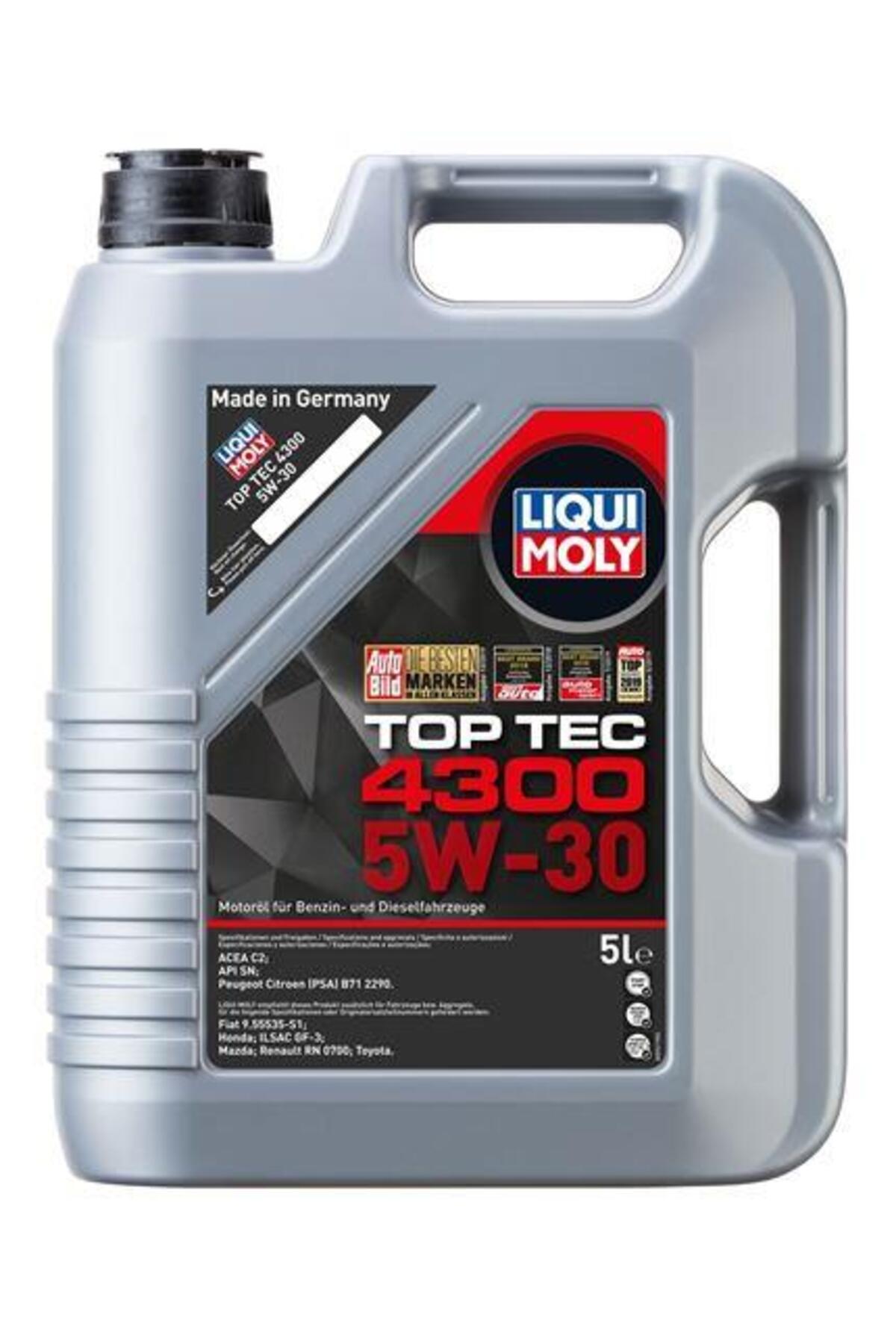 Liqui Moly Top Tec 4300 5w-30 Tam Sentetik Motor Yağı 5 Lt. 2324 01/ ...