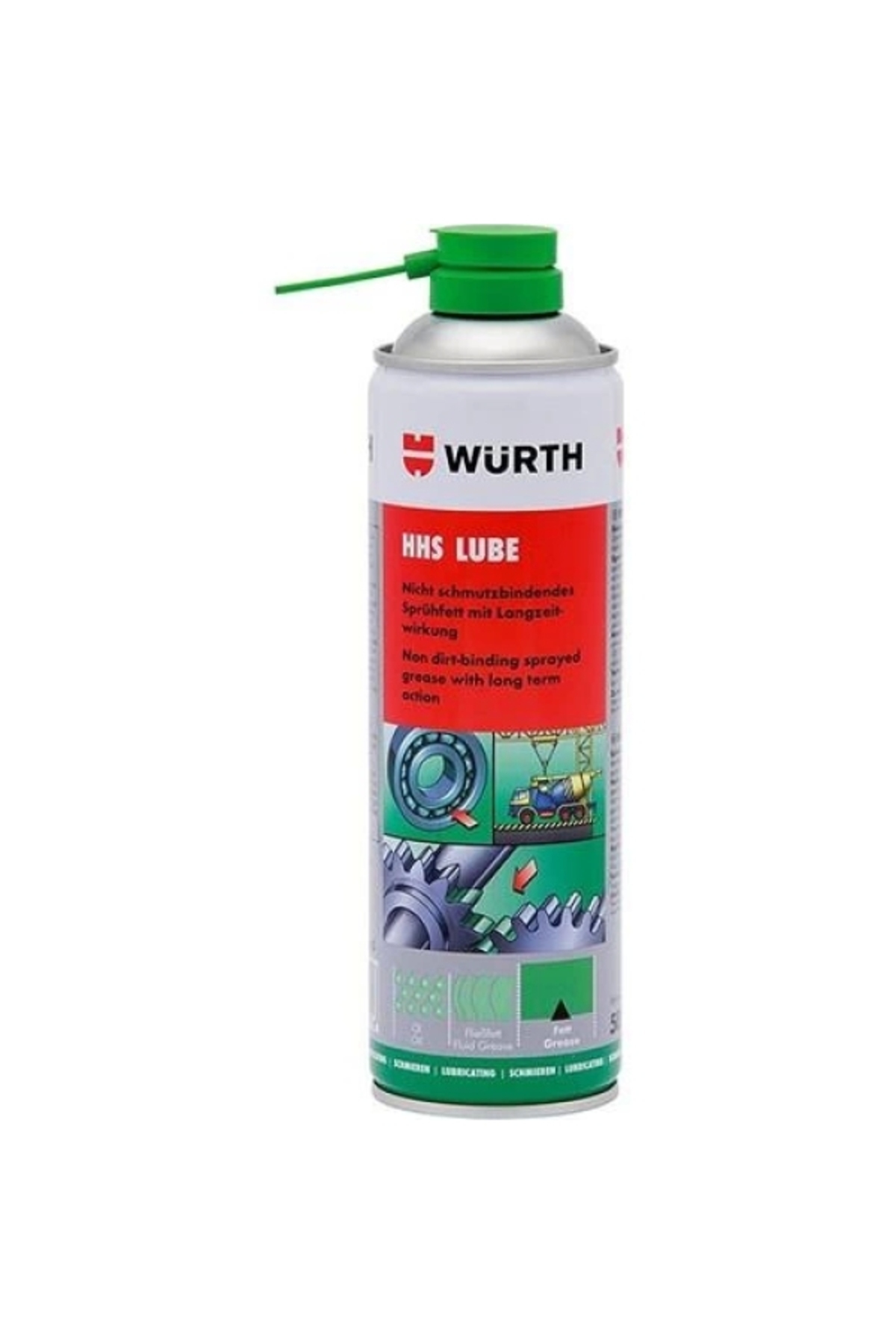 Würth HHS Sprey Sıvı Gres Dişli Yağlama HHS 500ml LUBE (Suya ve Toza ...