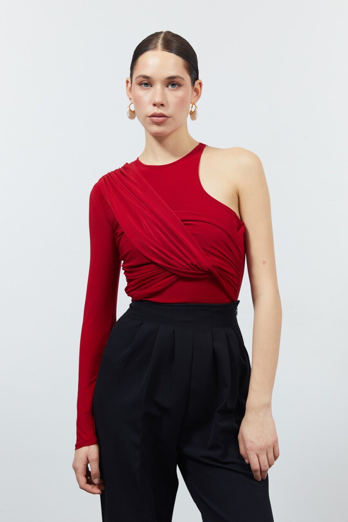 The Posh BÜZGÜ DETAY TEK OMUZ BLUZ - Fiyatı, Yorumları