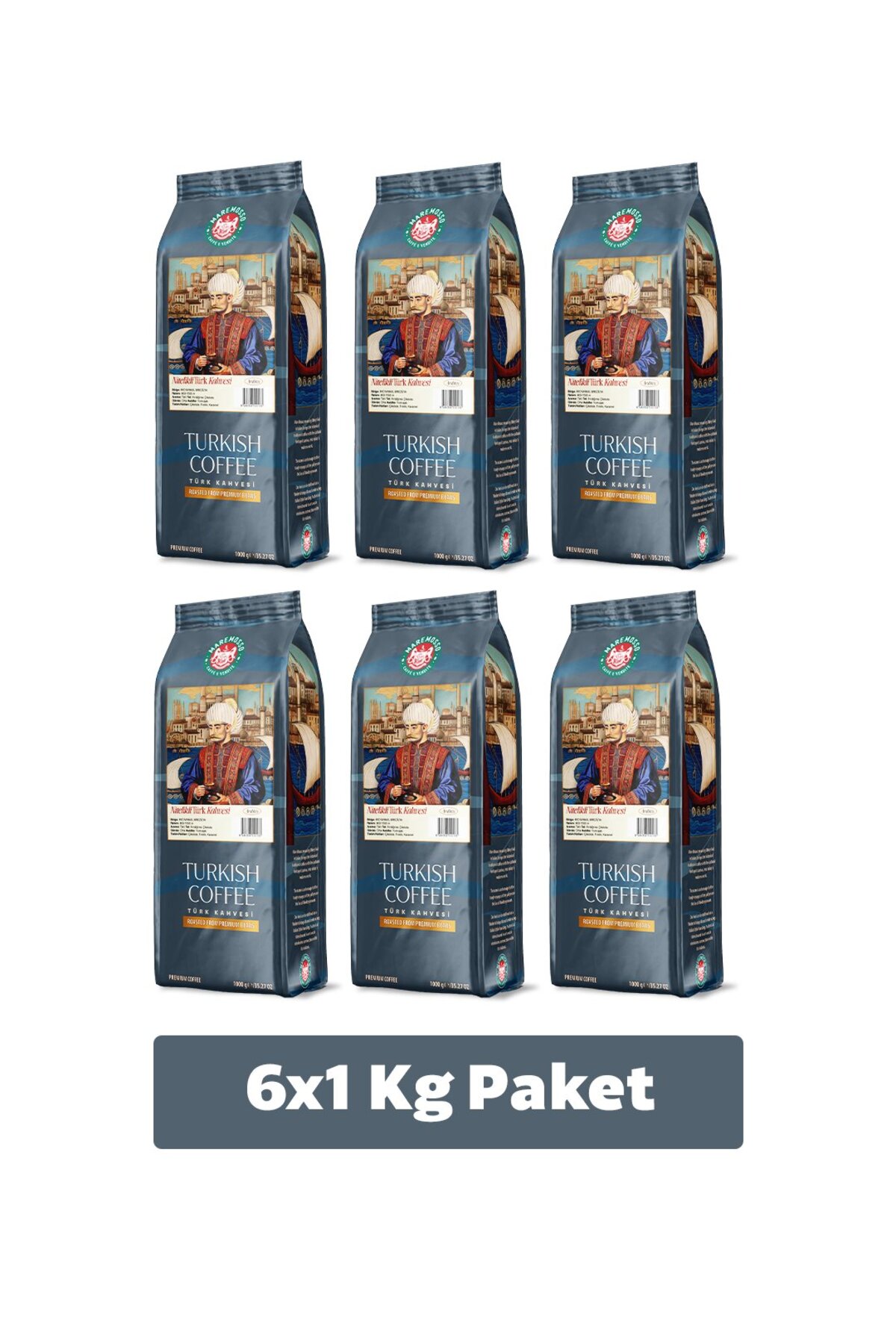 Mare Mosso Caffe ê Vendite Nitelikli Türk Kahvesi 6x1 Kg. (ÖĞÜTÜLMÜŞ ...