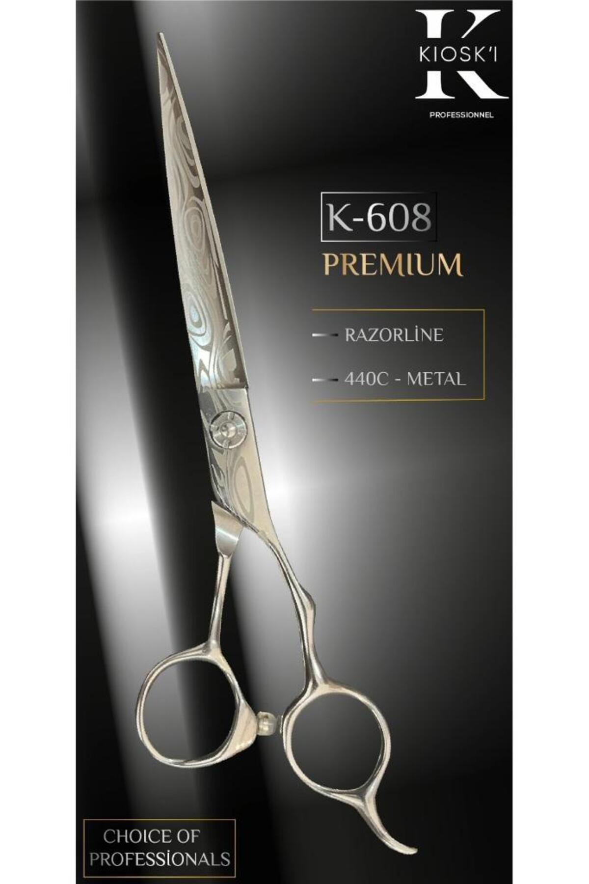 KİOSKİ Kioski Profesyonel Premium Lüks Makas 440-C 6,5 Numara K-608 ...