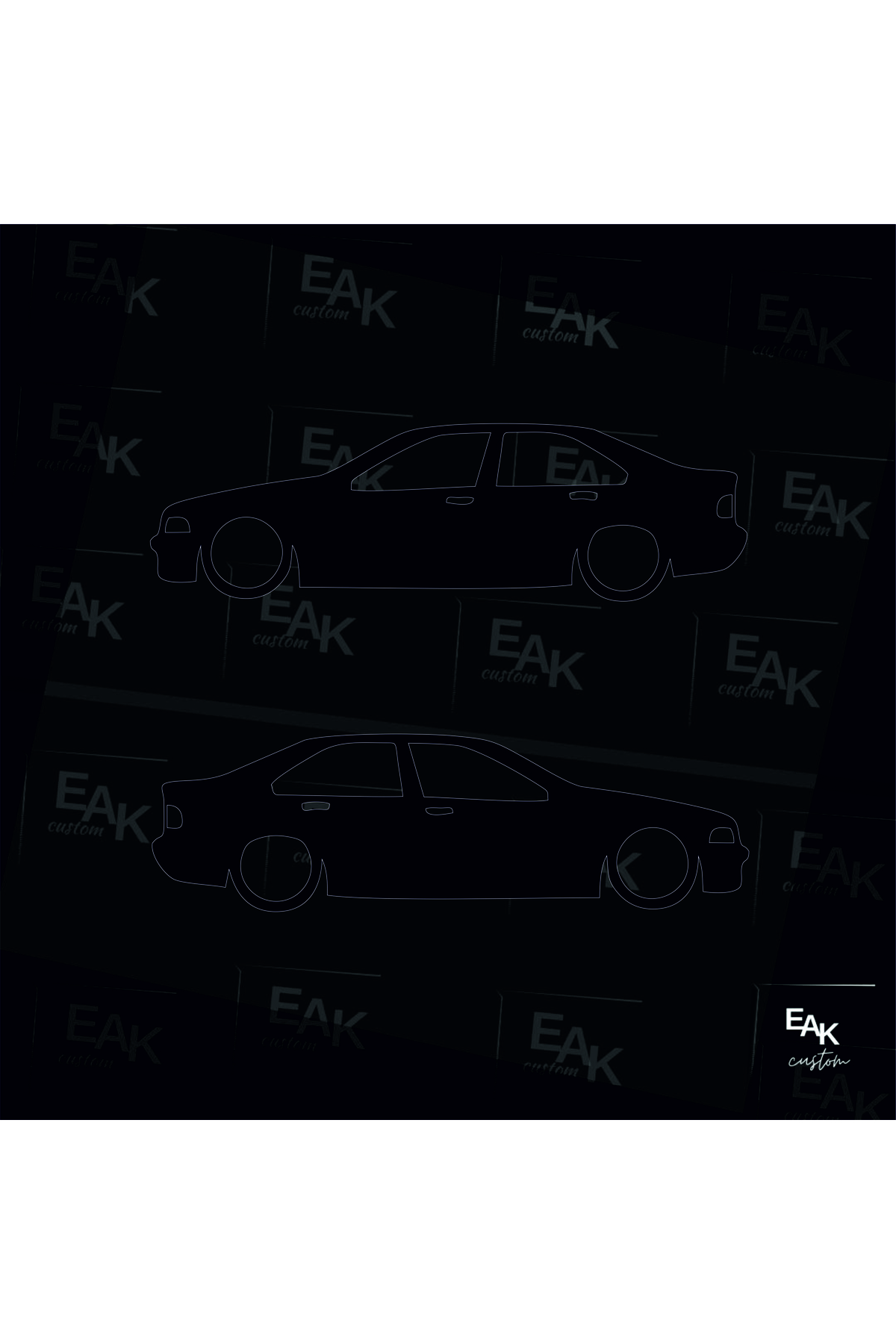eakcustom BMW E36 (SEDAN) oto sticker (18cm x 14cm) (2ADET) - Fiyatı ...