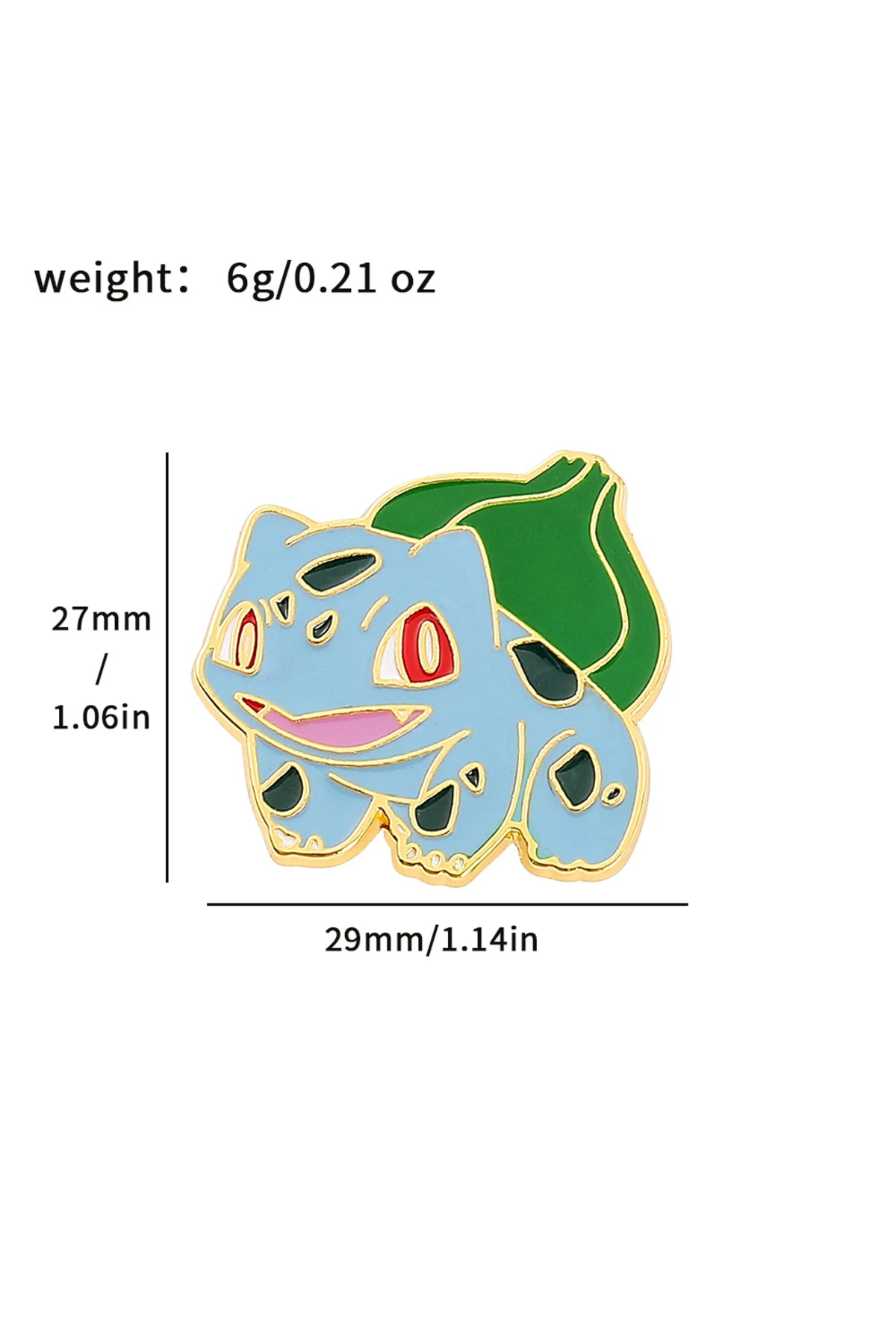Potdemiel Bulbasaur Brooch1 Cute Pikachu Pokemon Brooch Anime Figures ...