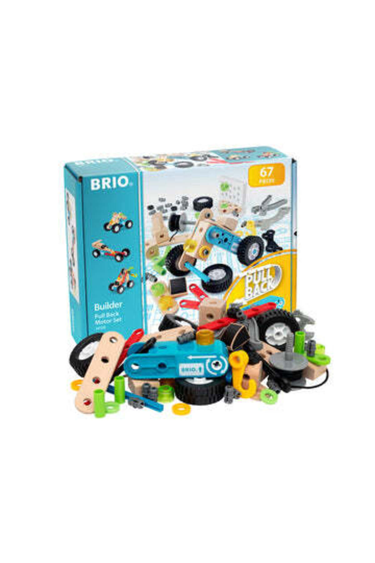 Brio BRIO 67-piece construction set toy with engine, 3+ years- Trendyol
