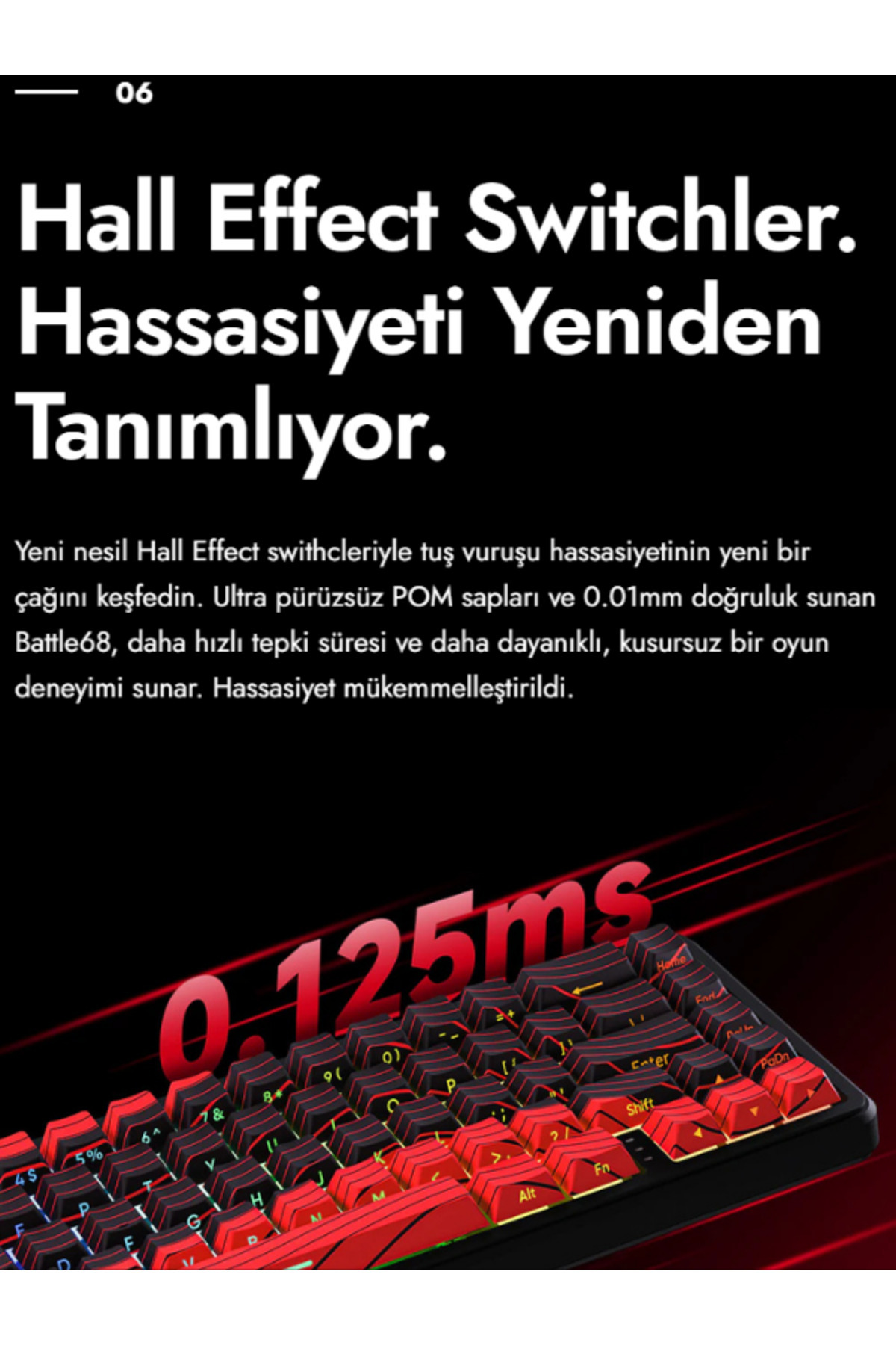 ULUGAMES Eweadn Battle 68 He Hall Effect Rapid Trigger 8000 Hertz ...