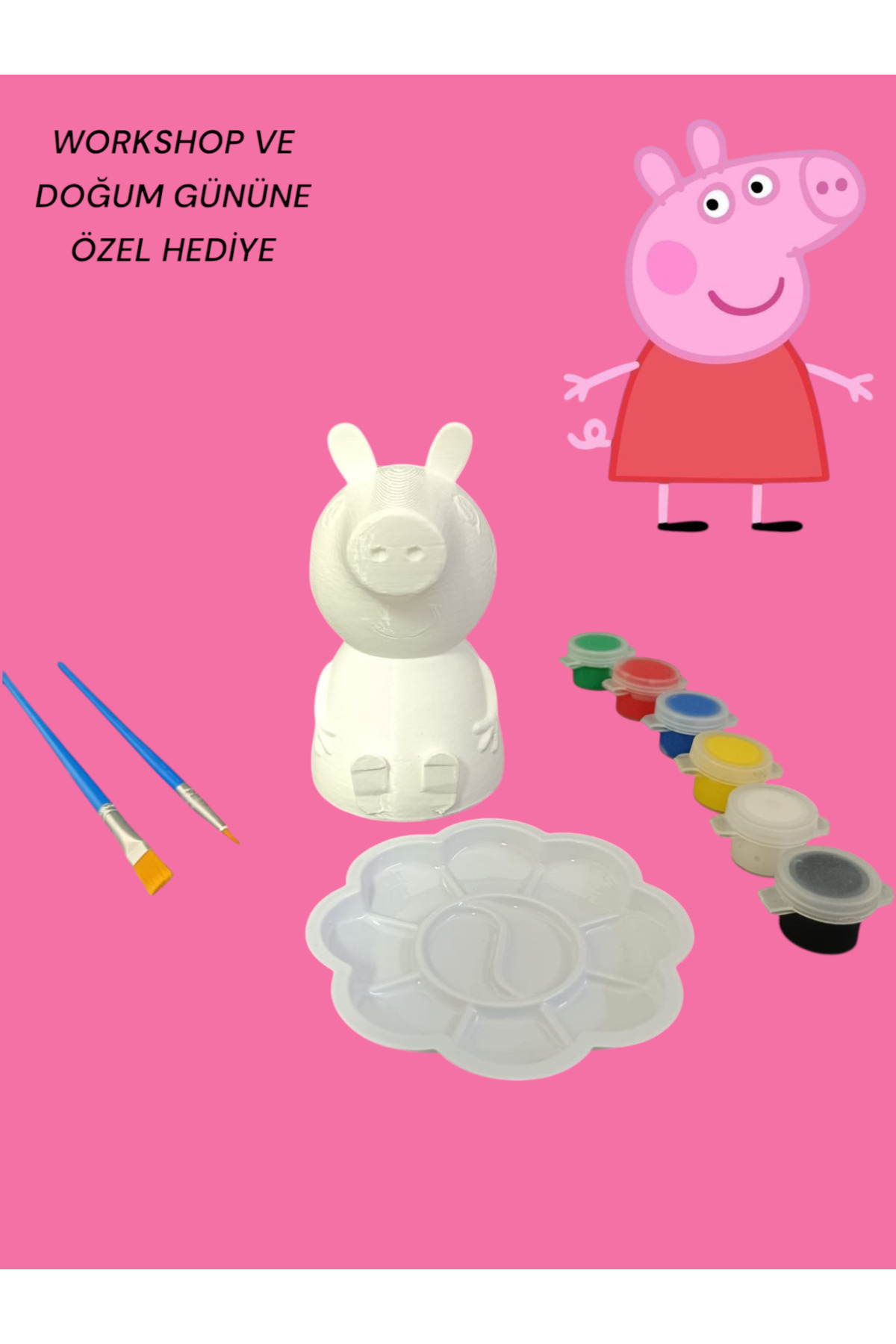 shop Domuz Peppa Pi̇g Karakteri̇ 3d Fi̇gür Boyama Seti̇ - Fiyatı, Yorumları