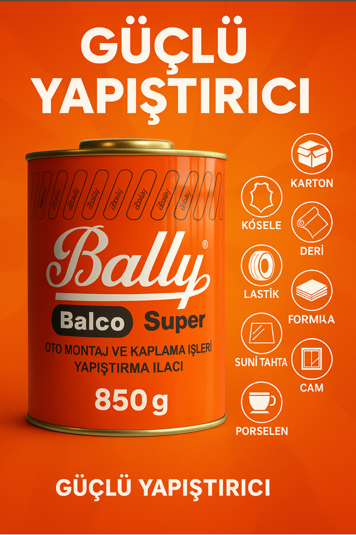 Bally Balco Oto Montaj ve Kaplama İşleri Yapıştırma İlacı 850 Gram ...
