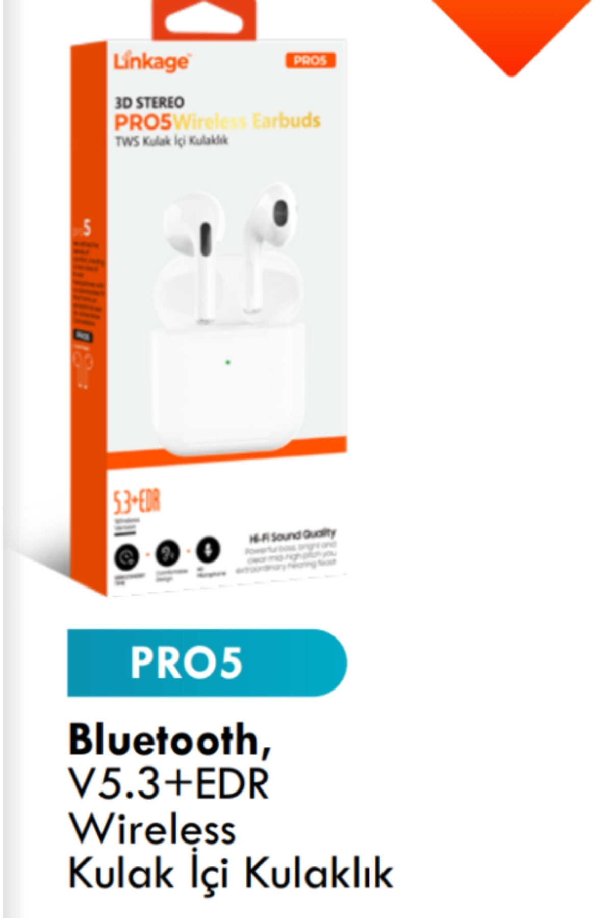 Genel Markalar Pro 5 Bluetooth 5.3 Versiyon Edr Wireless Kulak Içi ...