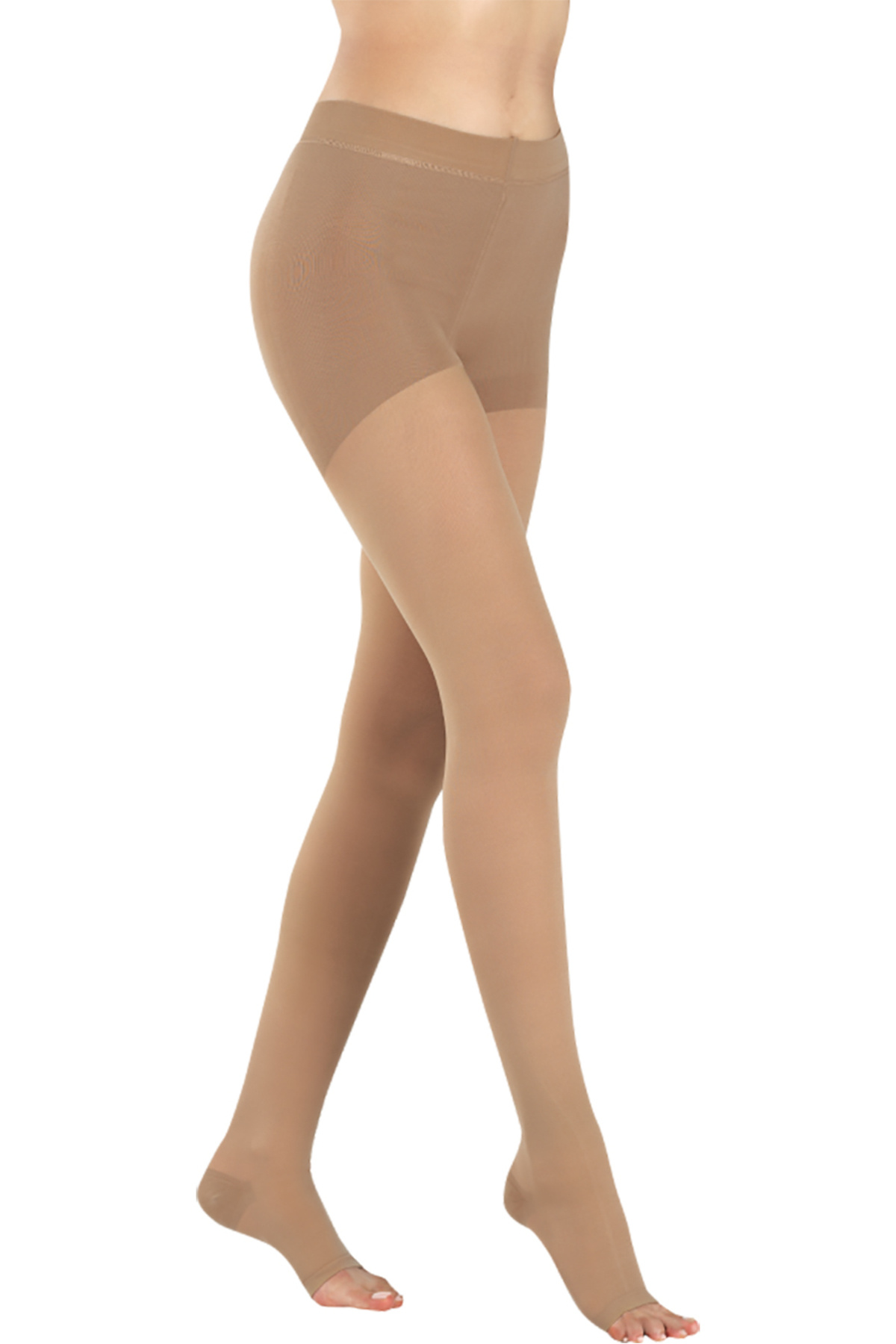 VİZOR Vizor CCL2 (23-32mmHg) Kilotlu Ten Rengi Çorabı (Burnu Açık) CODE ...