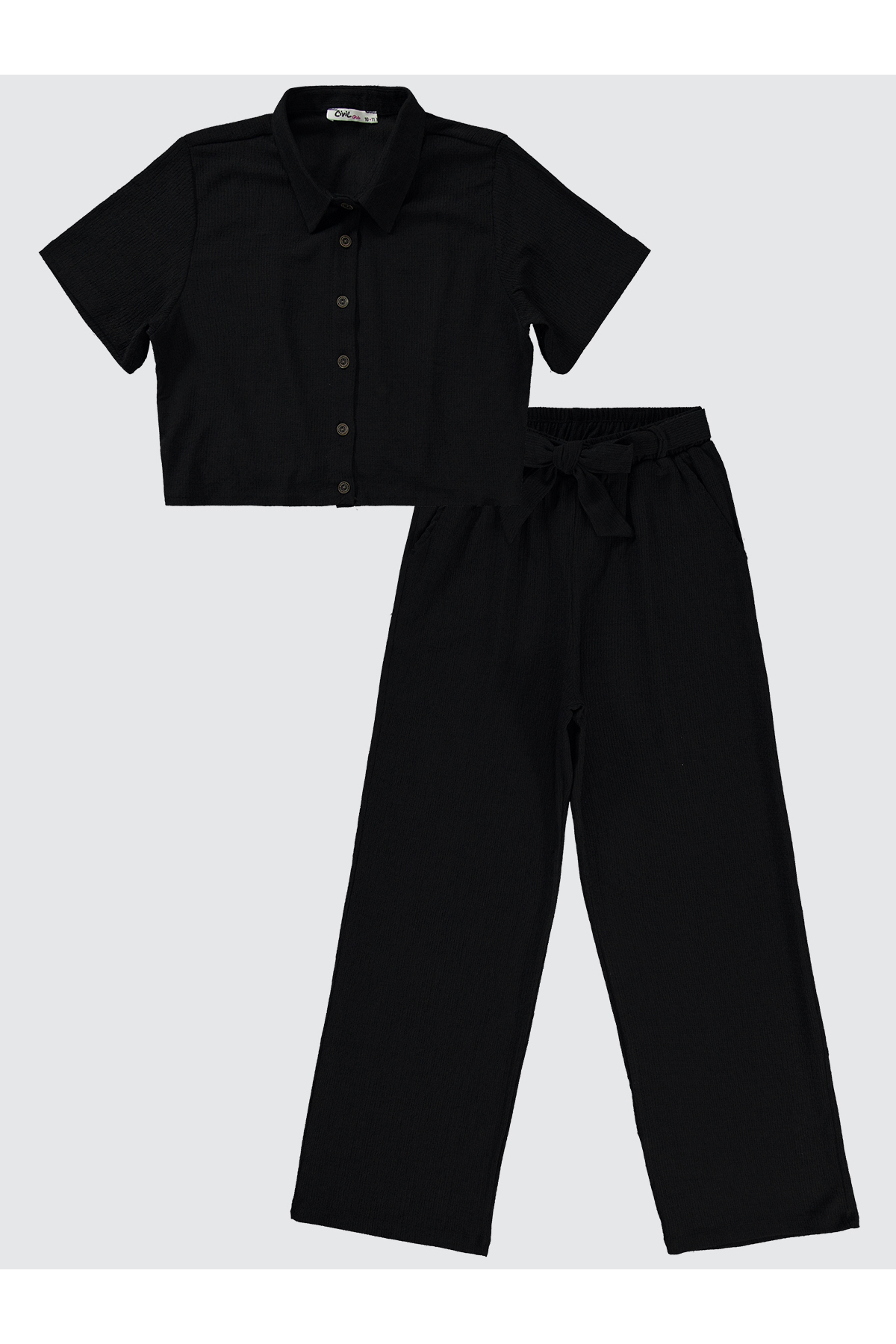Civil Girls 10-13 Years Old Girl's Black Suit Set- Trendyol
