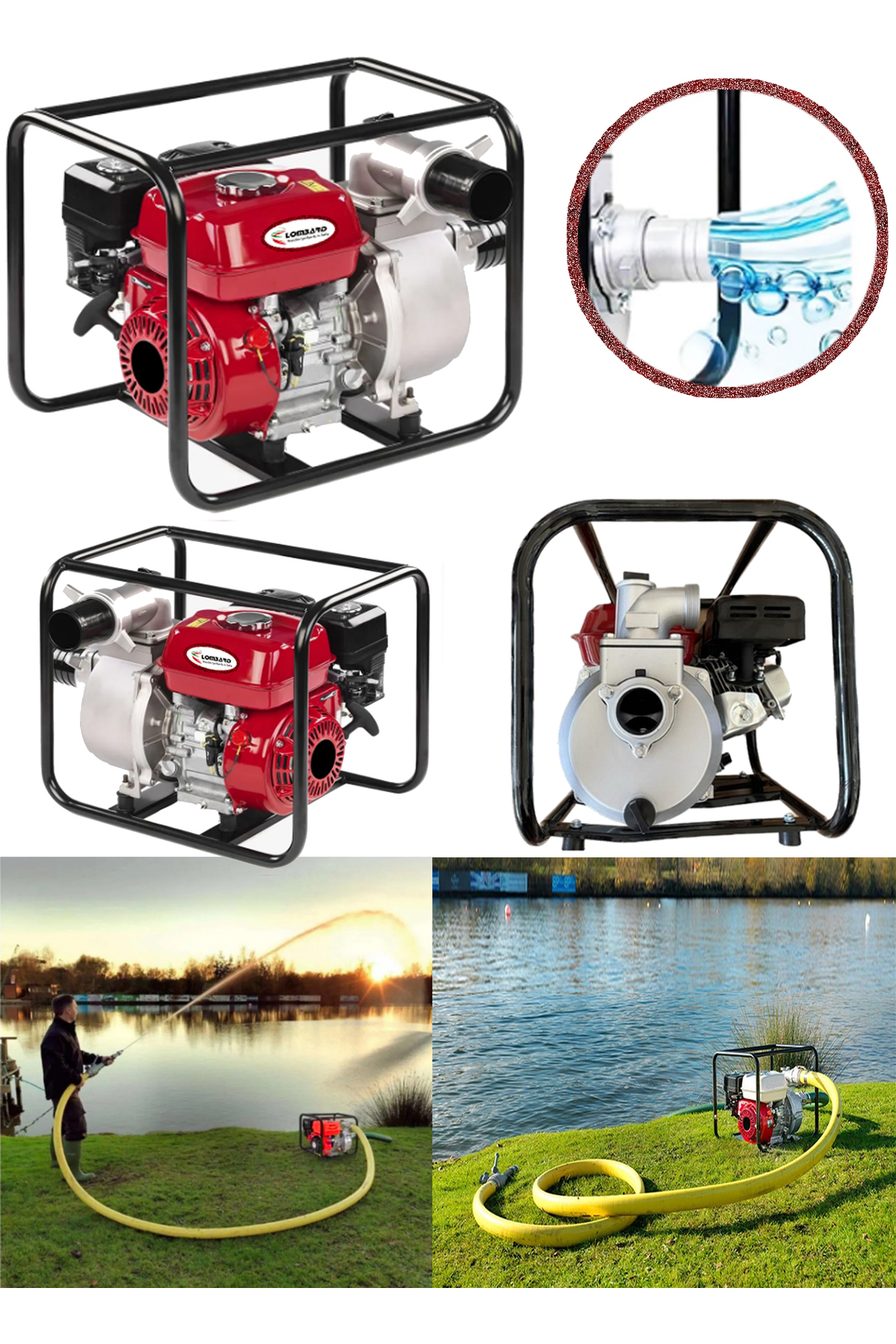 Cros LOMBARD İtalia LB20 XT 9000 HPX Turbo Benzinli Su Motoru Motopomp ...