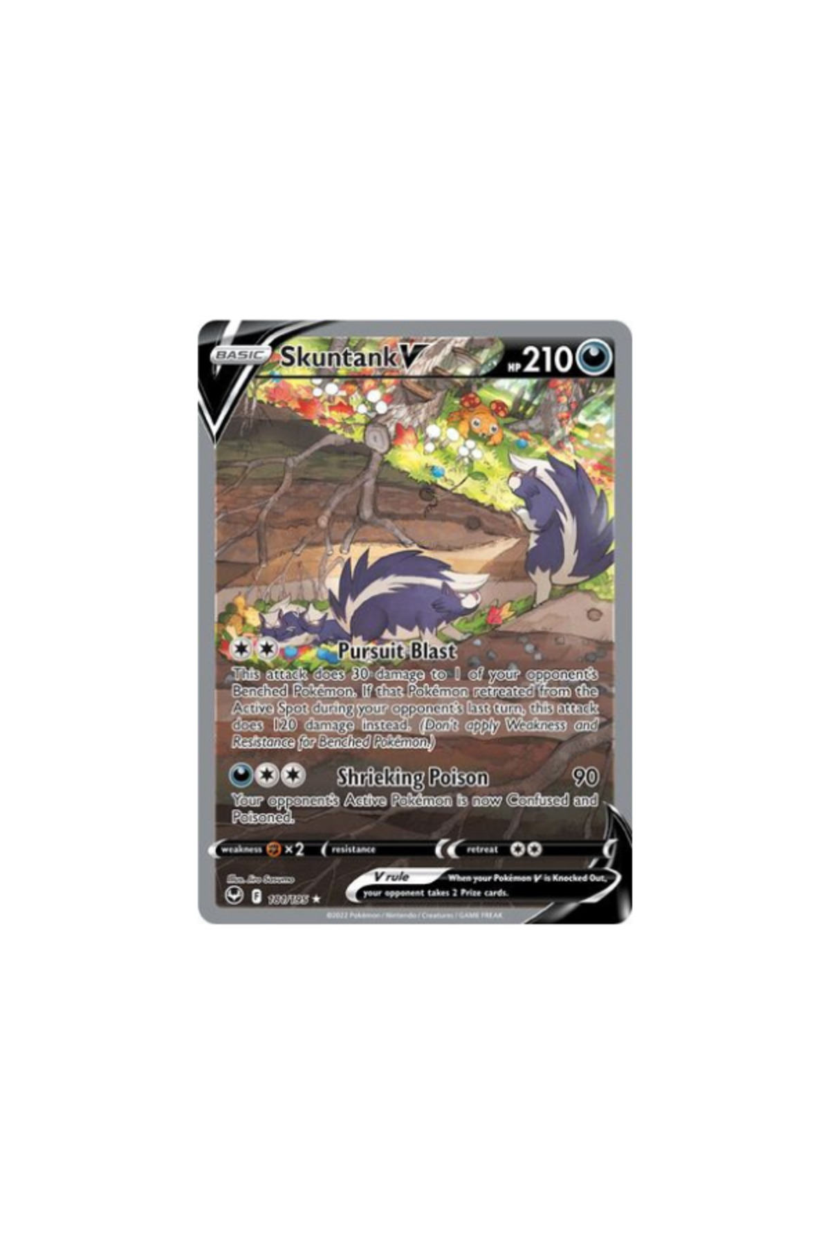 Pokemon TCG Silver Tempest Skuntank V 181/195 - Fiyatı, Yorumları
