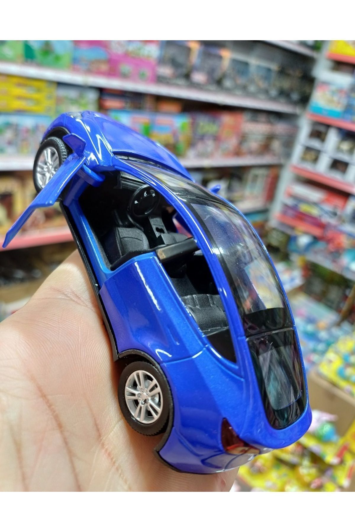 OYUNCAKSAHİLİ Tesla Metal 1:36 Koleksiyon Model Araba 2 Kapısı Açılır ...