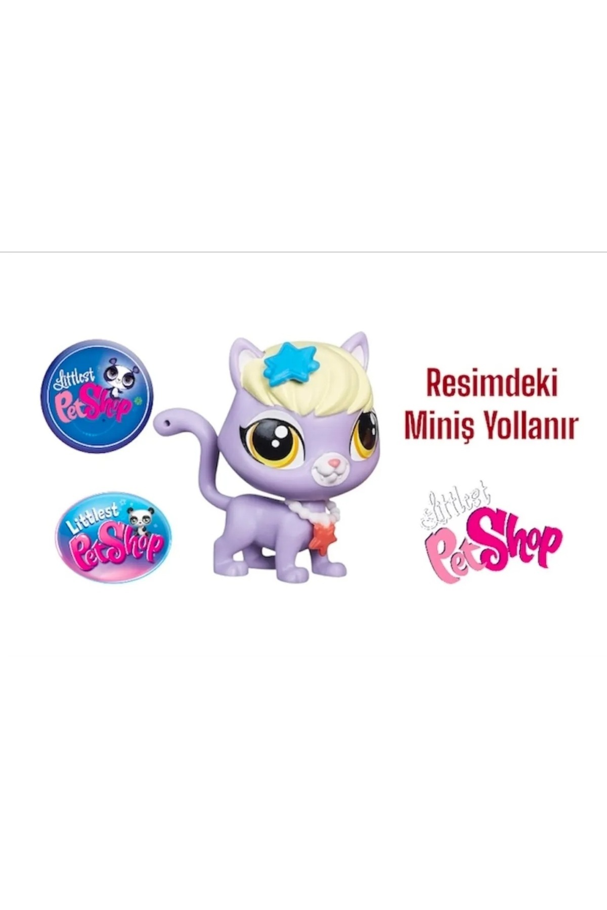 tmtoysandmore littlest pets shop lps simli gri kedi nadir miniş oyuncak ...
