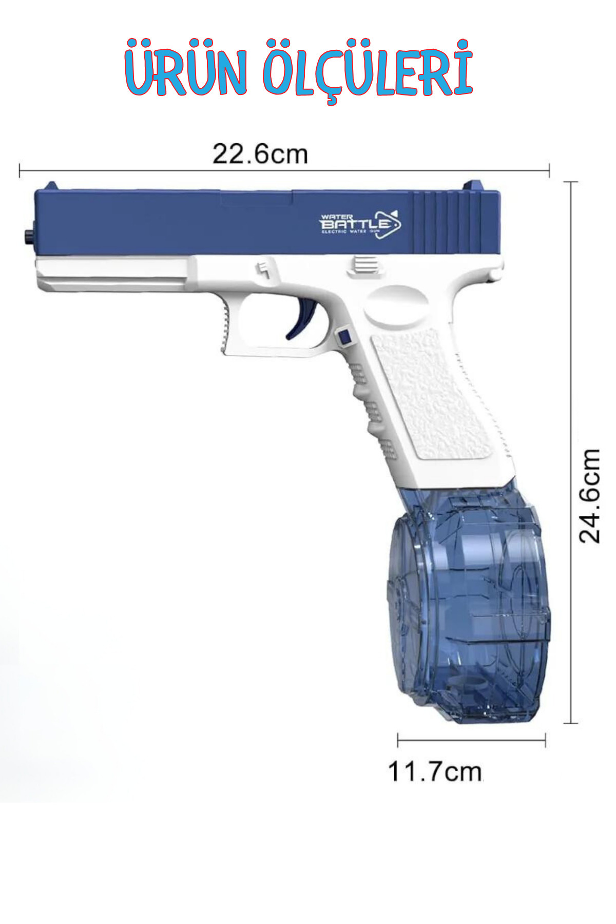 welcomein Usb Şarjlı Otomatik 10 Metre Menzilli Elektrikli Havuz Deniz Yaz Su Tabancası Işıklı ...