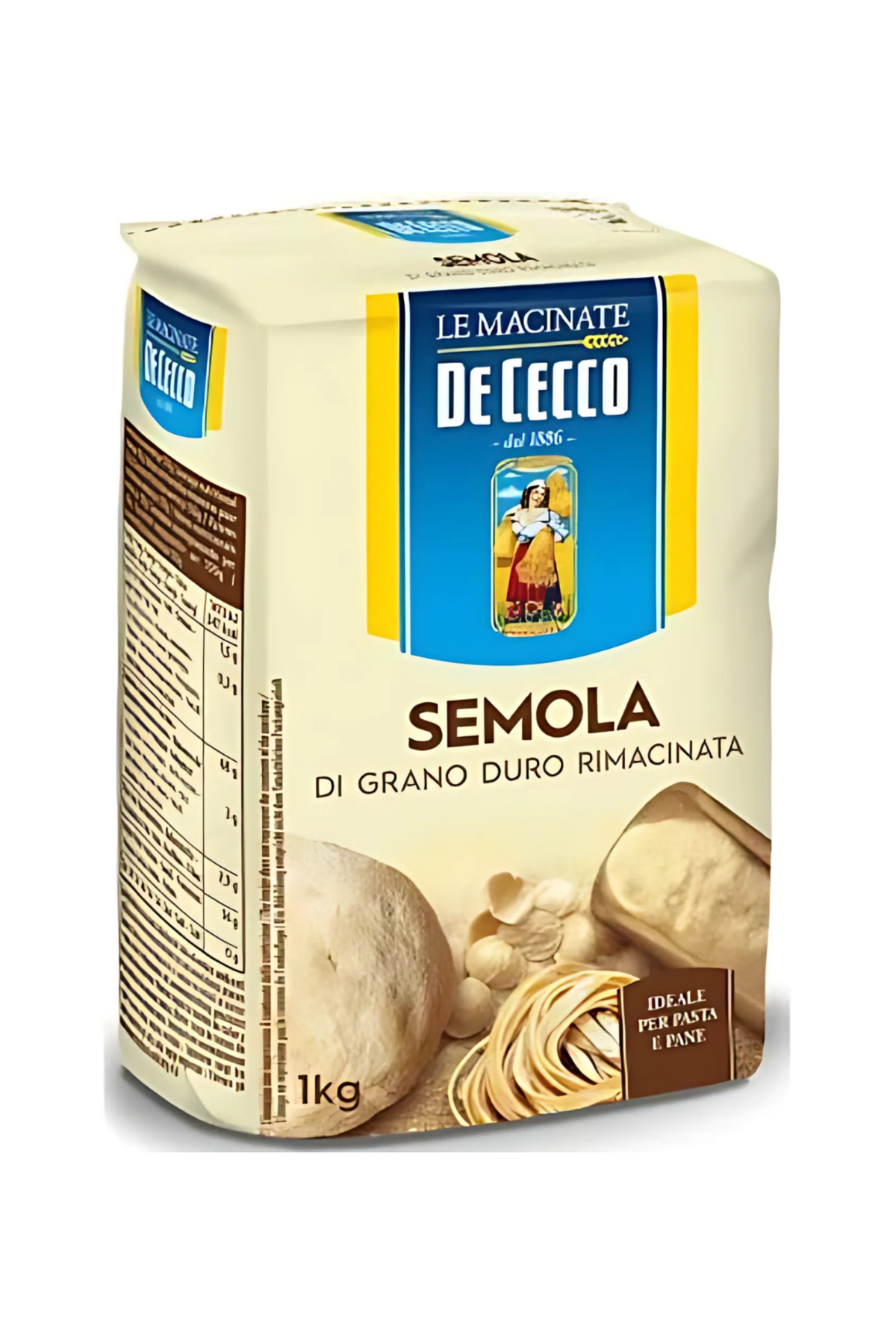 UMAMİCRAFT De Cecco Semolina Buğday Irmiği 1 Kg – Taze Pizza Hamuru, El ...
