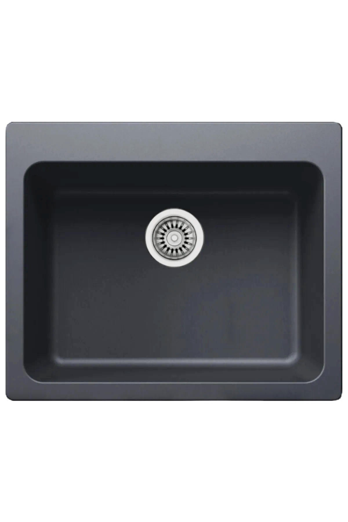 ALMITAL Granit Evye KOMORI Series Anthracite 61x50 Eviye (ANTRASİT ...