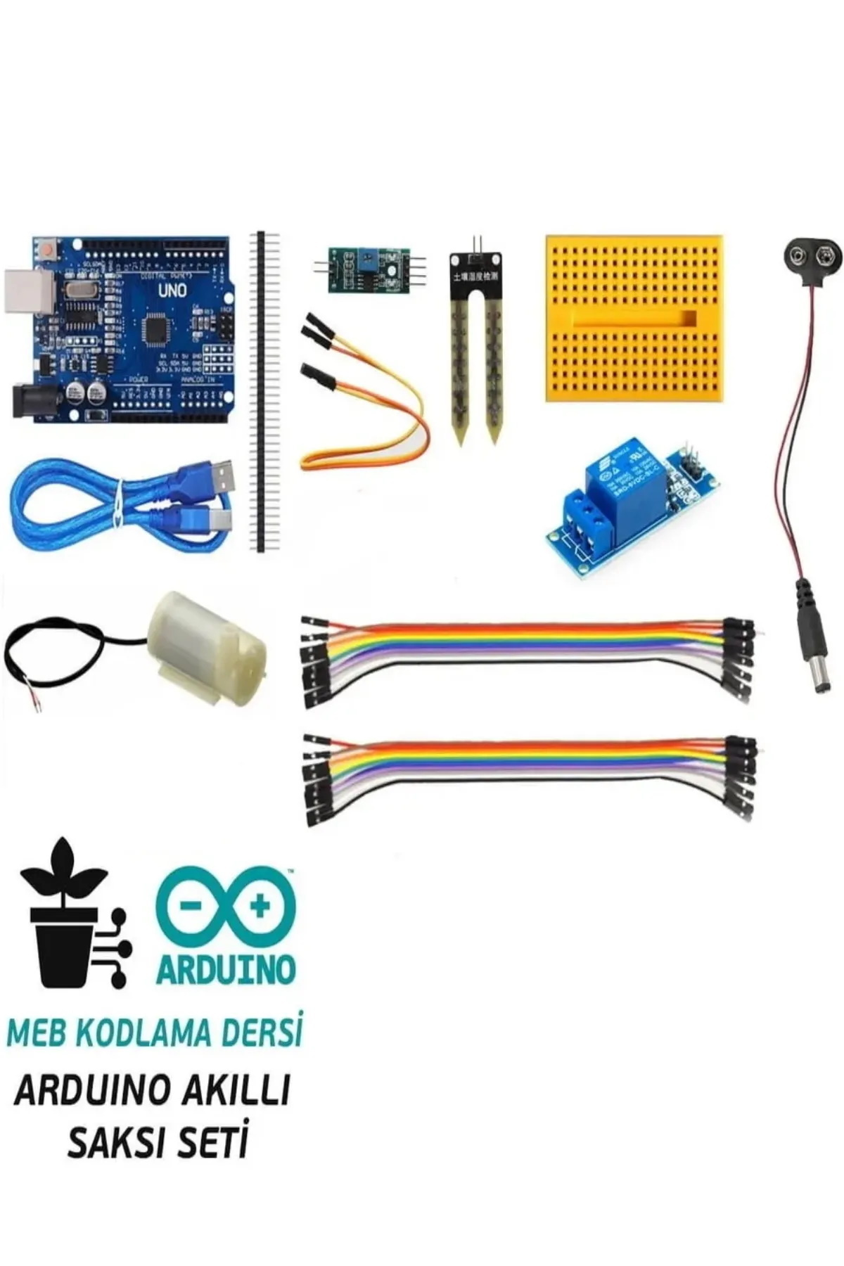 Ponemio Arduino Akıllı Saksı Proje Seti Meb Robot Kodlama Dersi Hazırlık Seti Arduino Sulama ...