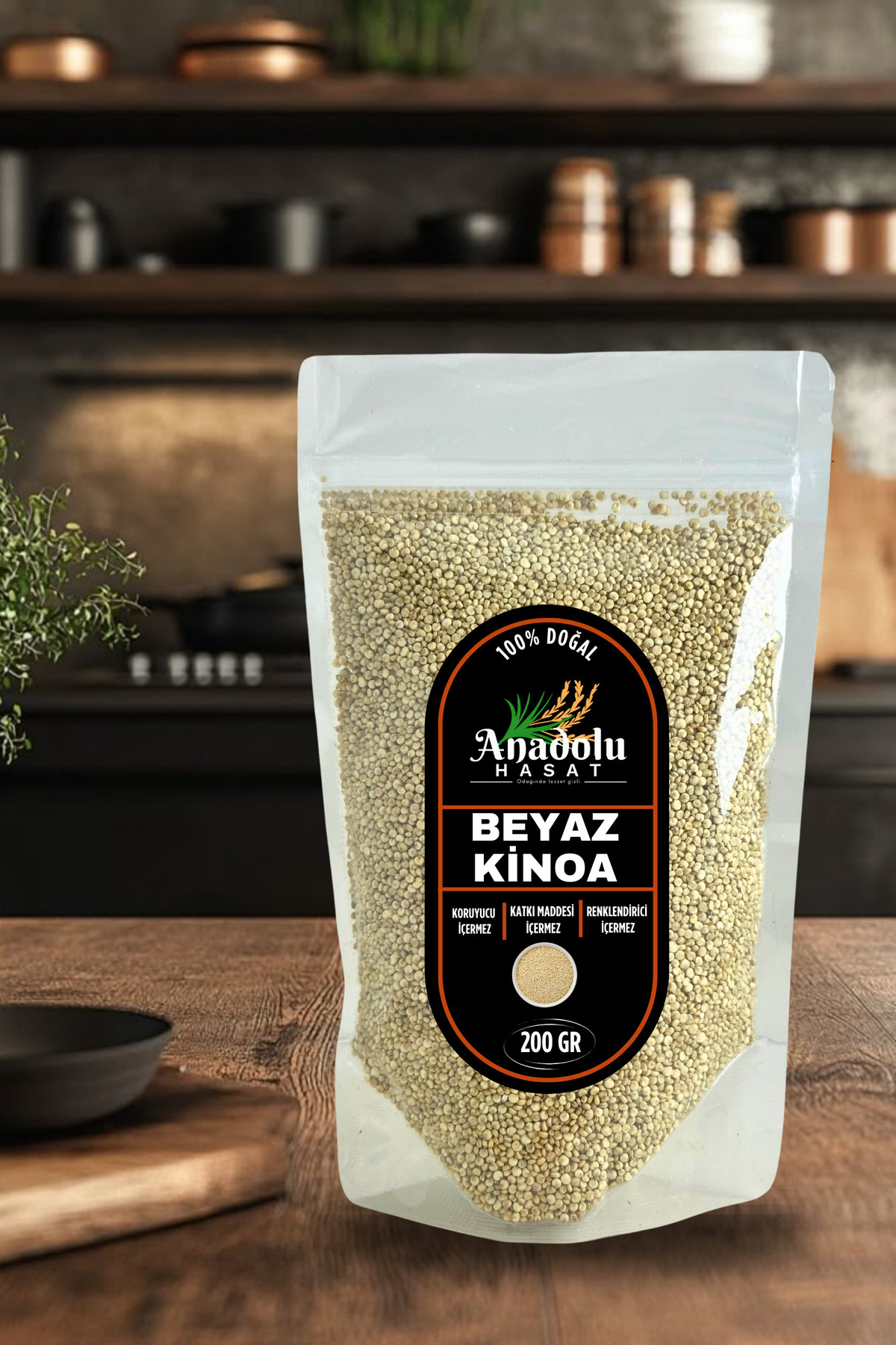 ANADOLU HASAT Beyaz Kinoa Tohumu 200Gr-%100 Dogal Glutensiz Kinoa ...