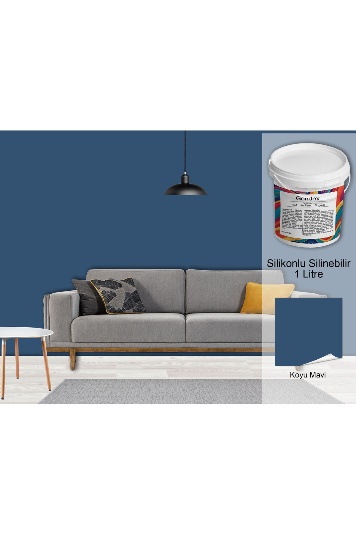 GONDEX İç Cephe Duvar Boyası, Silikonlu Silinebilir, 1000 ml - 2025 ...