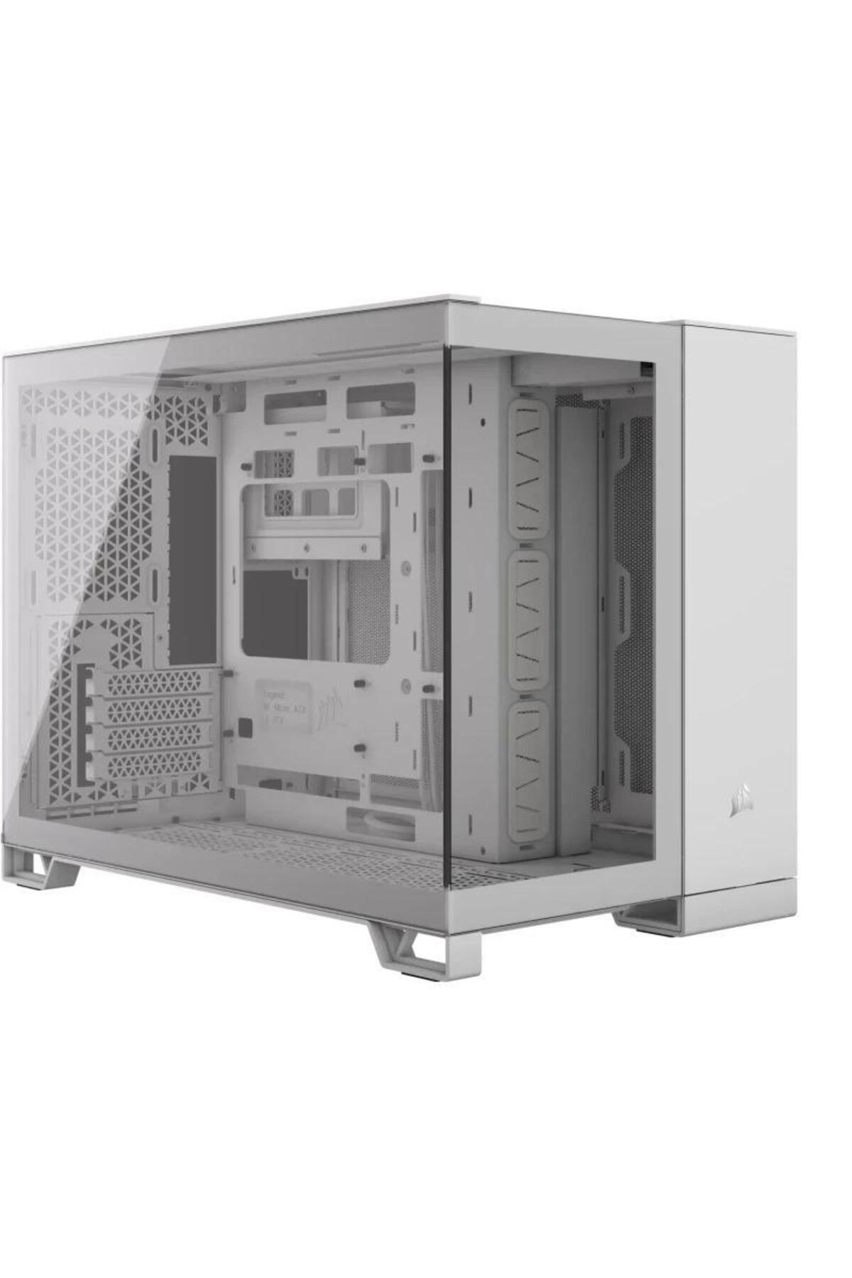 Corsair iCUE 2500X Dual Chamber Tempered Glass USB 3.2 Beyaz mATX Kasa ...