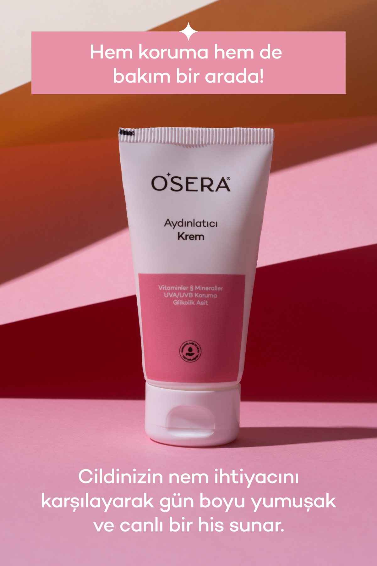 OSERA Ton Eşitleyici Aydınlatıcı Leke Karşıtı Bakım Kremi 50ml Glikolik ...