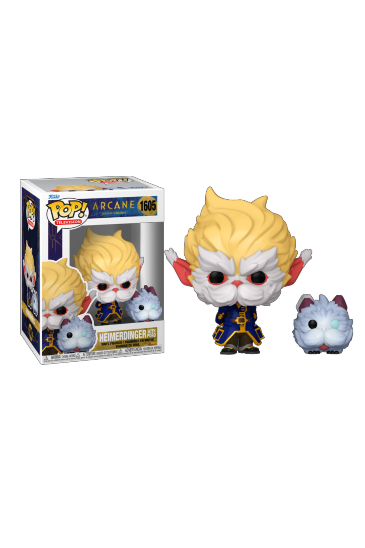 Funko Pop Tv Arcane League of Legends Heimerdinger with Poro #1605 ...