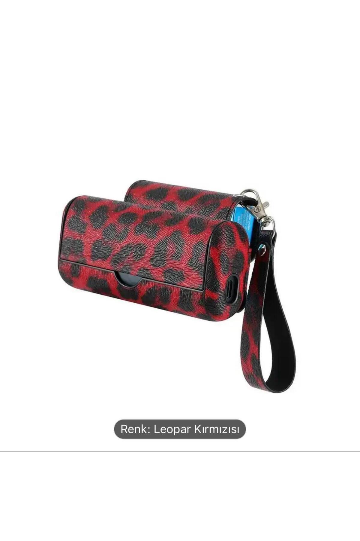 blackmount IQOS iLUMA Prime Leopar kırmızısı renk kılıf kapak terea ...