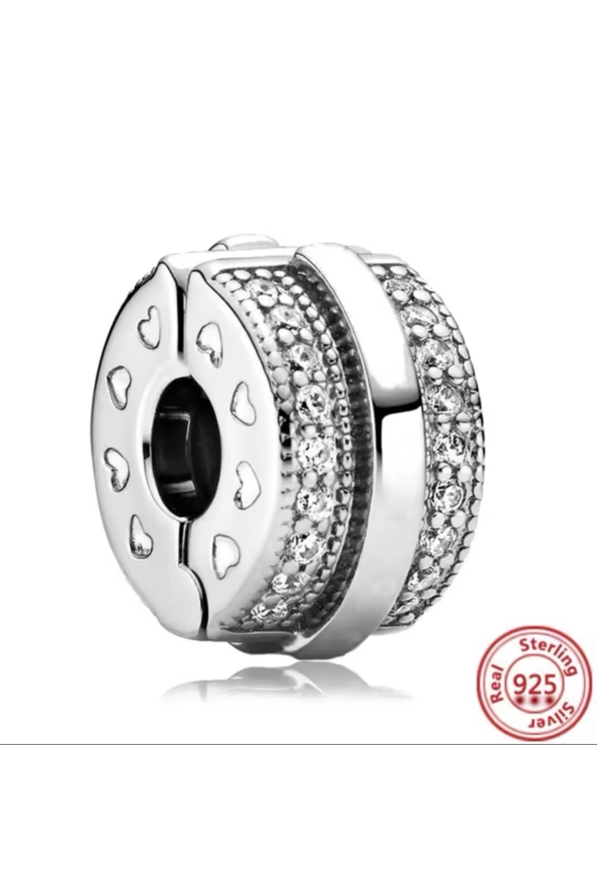Lovecharm 925 ayar Pave Logo Klips Charm - Fiyatı, Yorumları